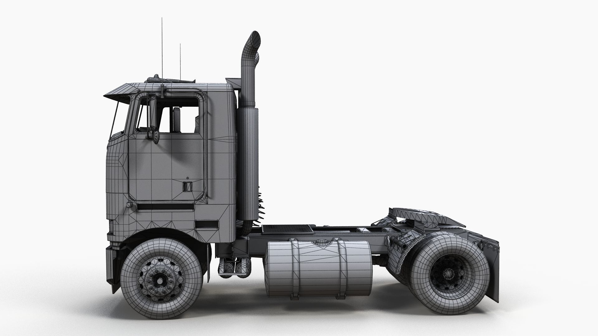 3D model Peterbilt 362 single axle truck VR / AR / low-poly | CGTrader