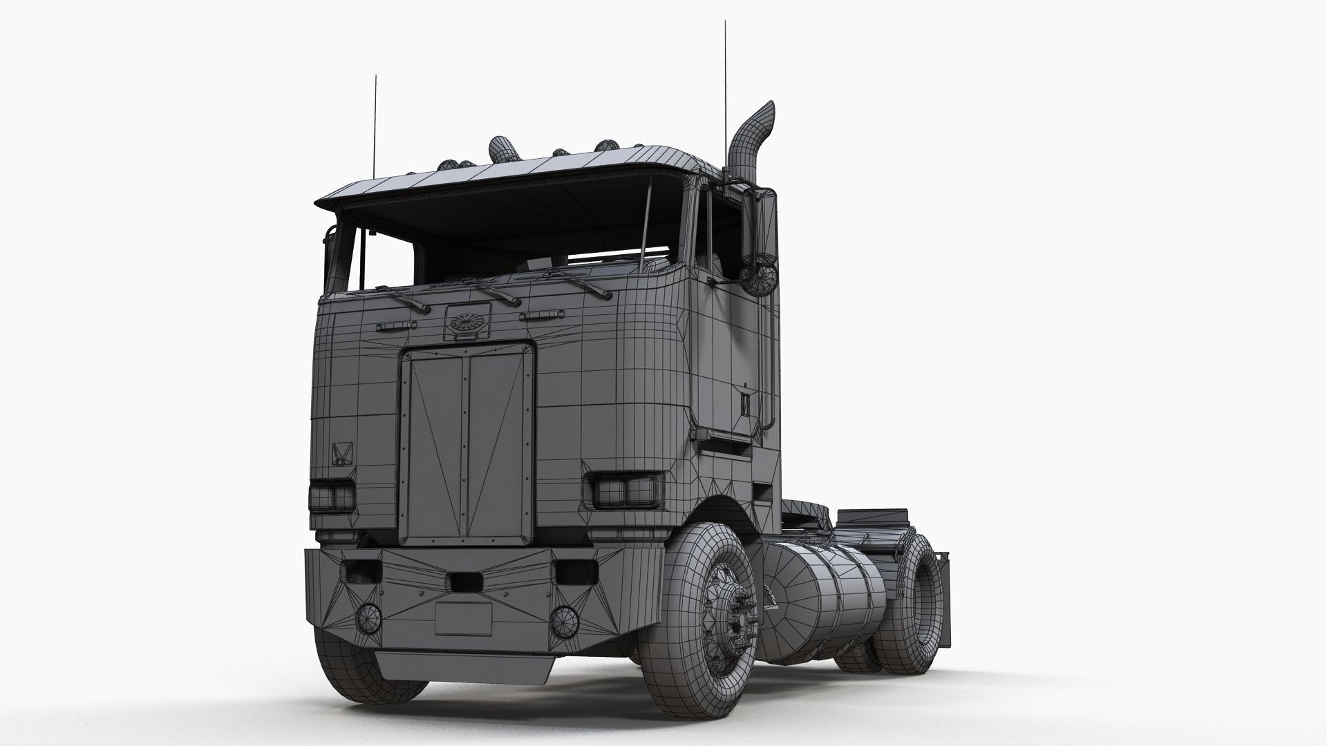 3D model Peterbilt 362 single axle truck VR / AR / low-poly | CGTrader