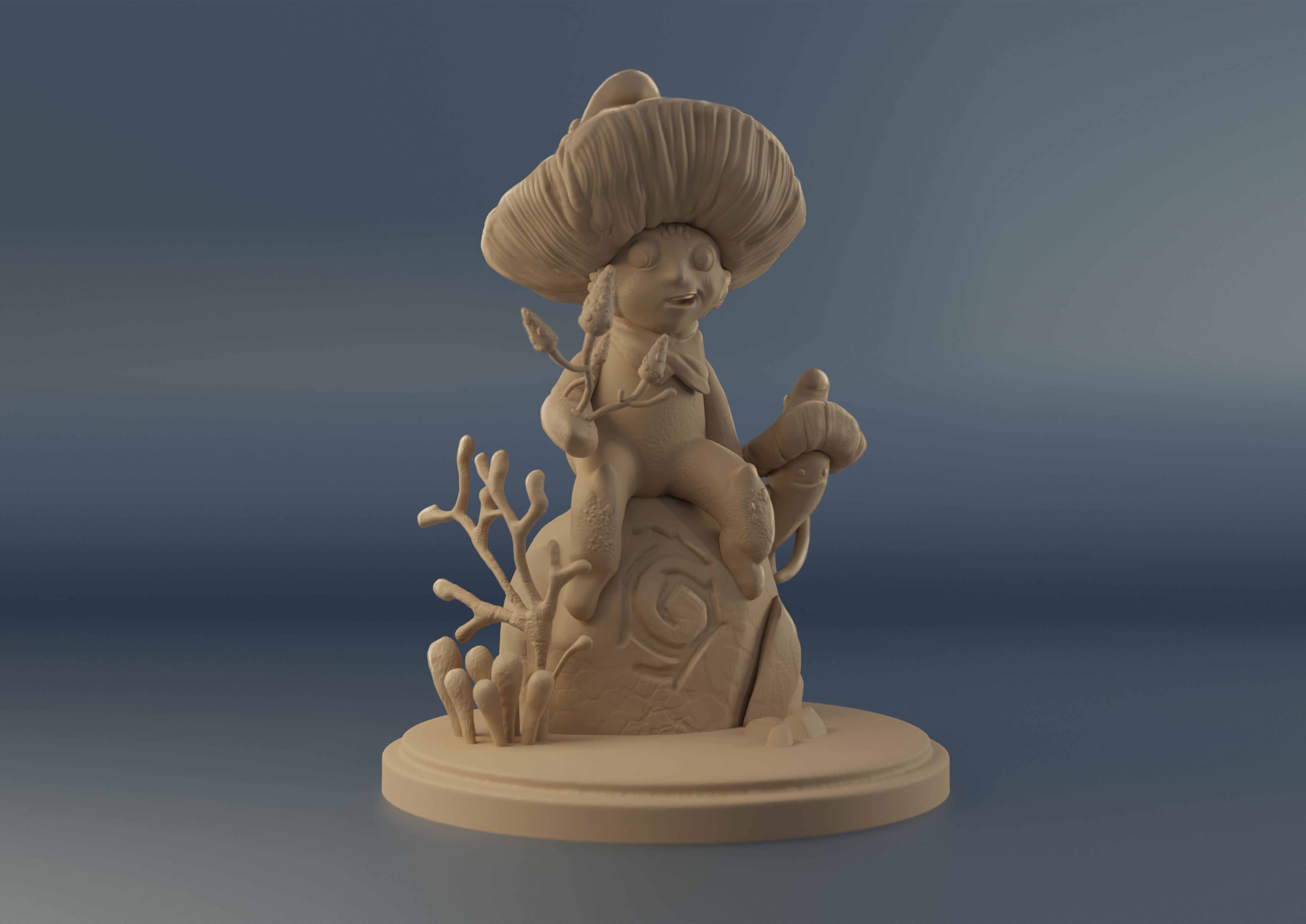 Mushroom Boys Figure 3D model 3D printable | CGTrader