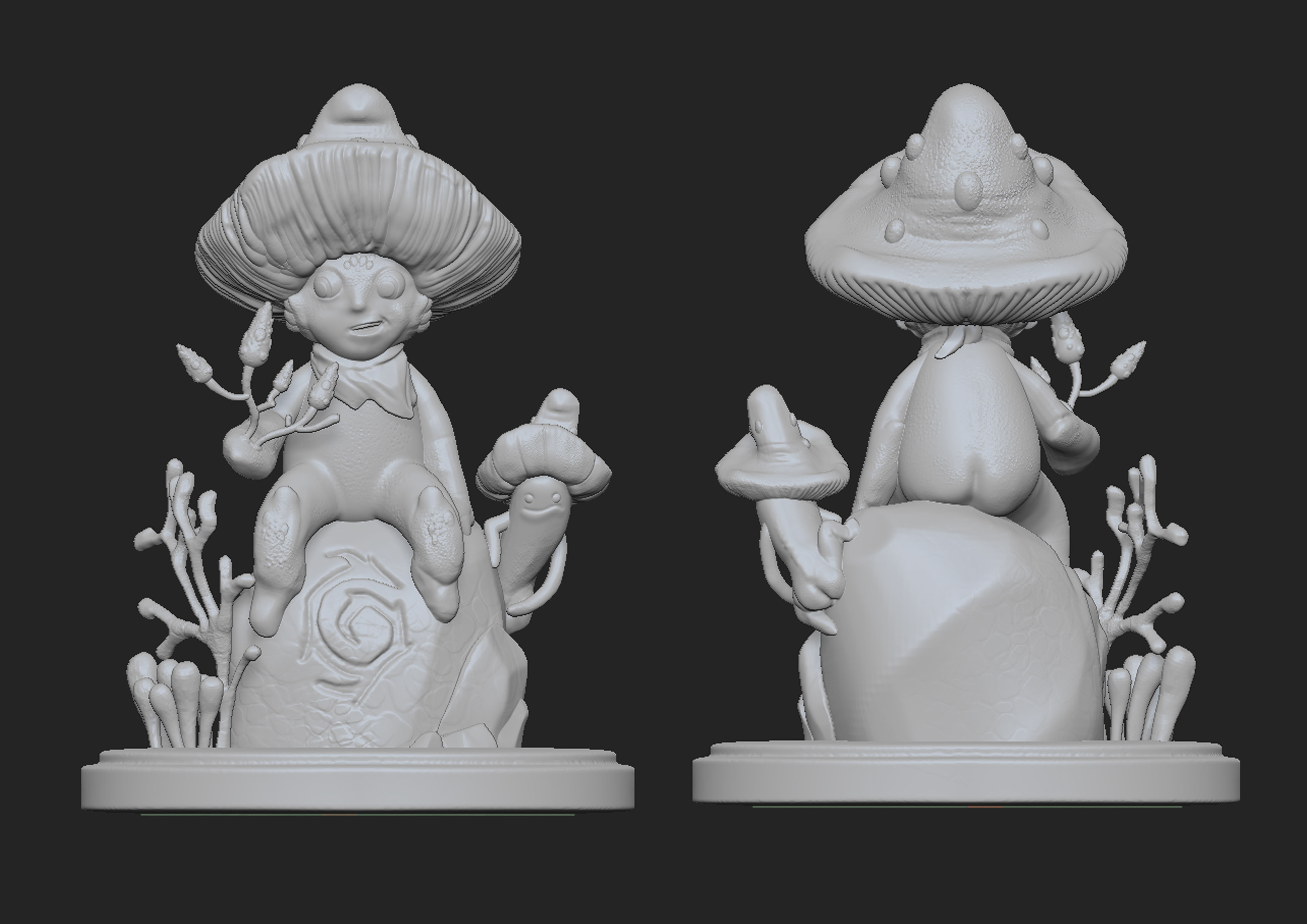 Mushroom Boys Figure 3D model 3D printable | CGTrader