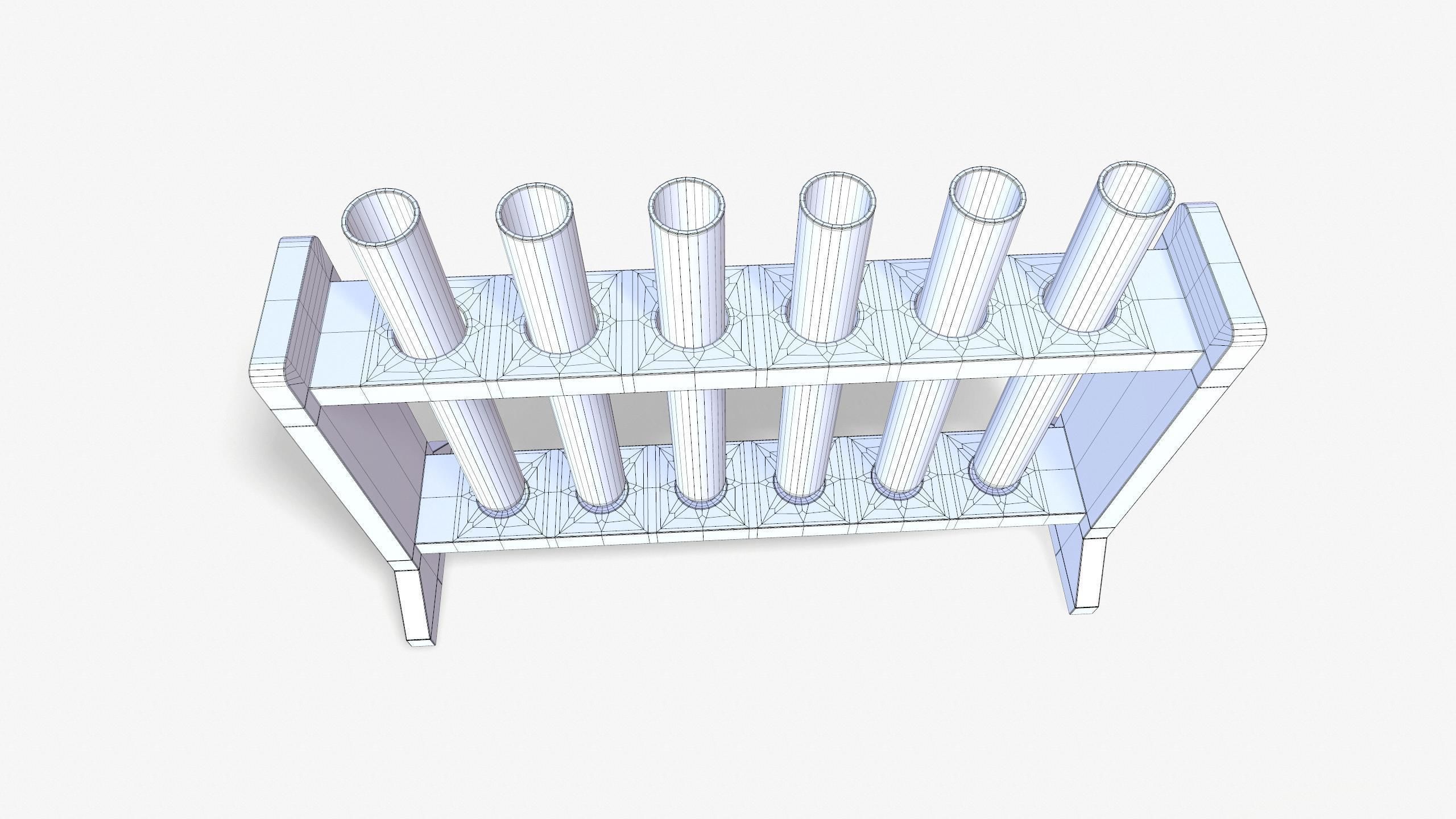 Test Tube Rack 3D model | CGTrader