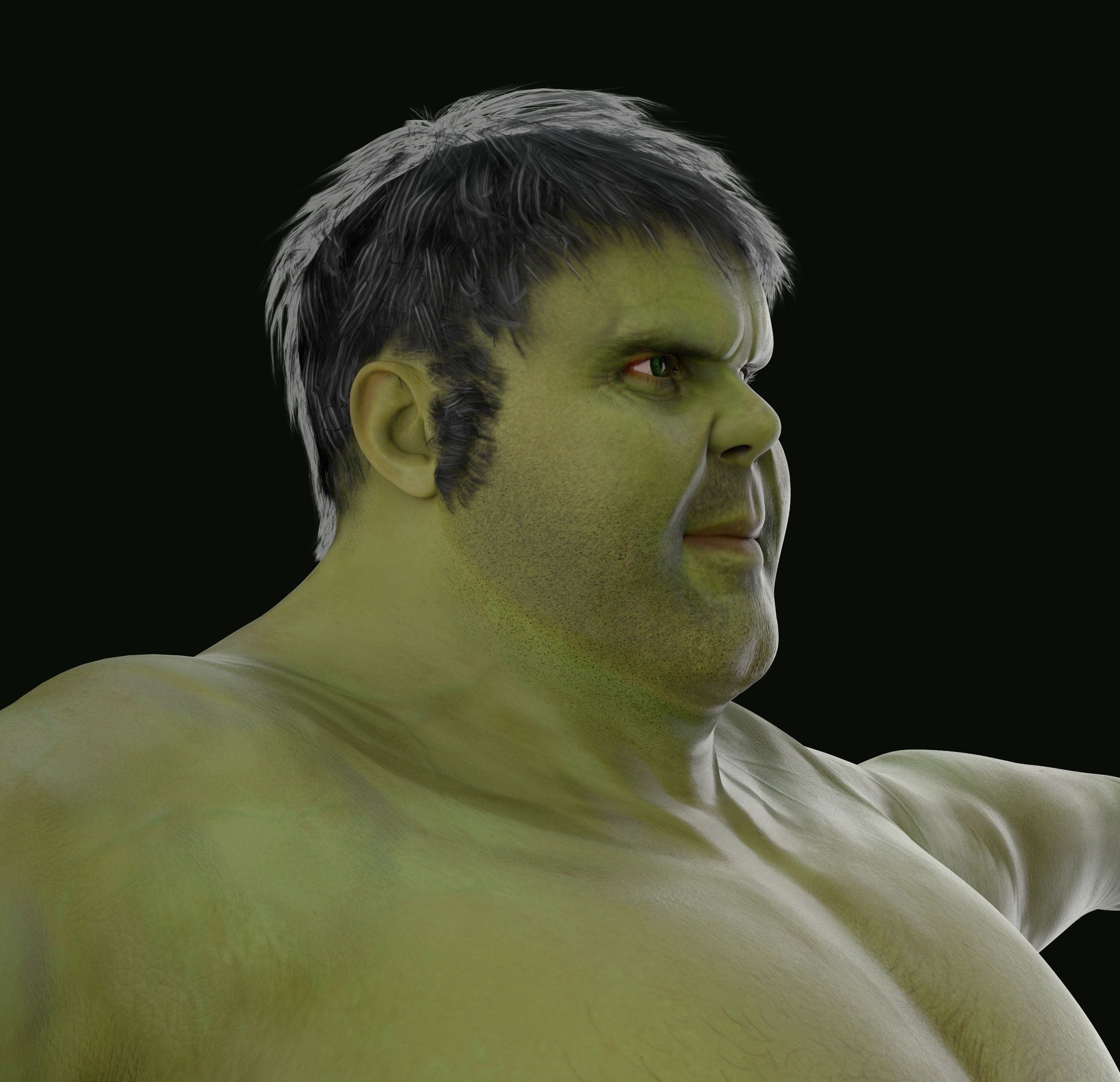 3D model Hulk Fat VR / AR / low-poly | CGTrader
