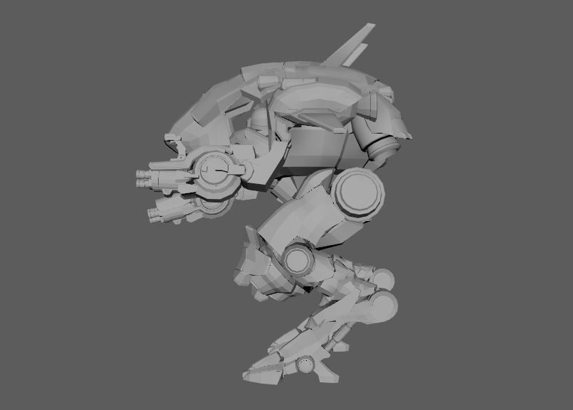 3D model D VA mecha low poly 3D model VR / AR / low-poly | CGTrader