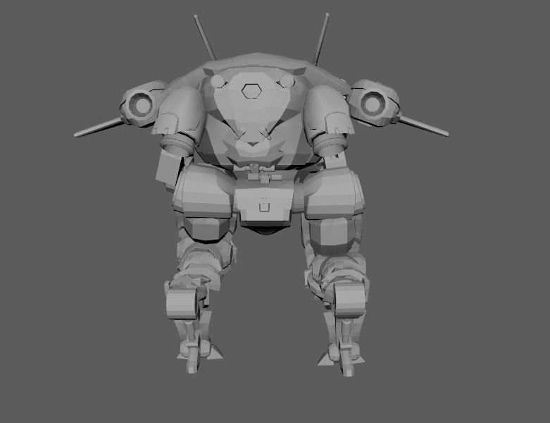 3D model D VA mecha low poly 3D model VR / AR / low-poly | CGTrader