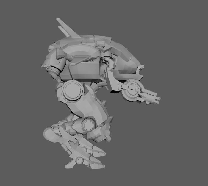 3D model D VA mecha low poly 3D model VR / AR / low-poly | CGTrader