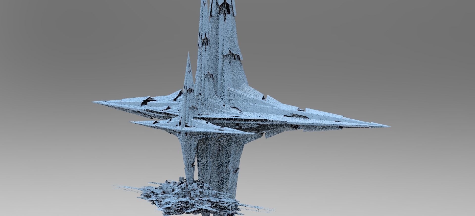 Sunlight Crystal Shard Tower 3 3D model | CGTrader