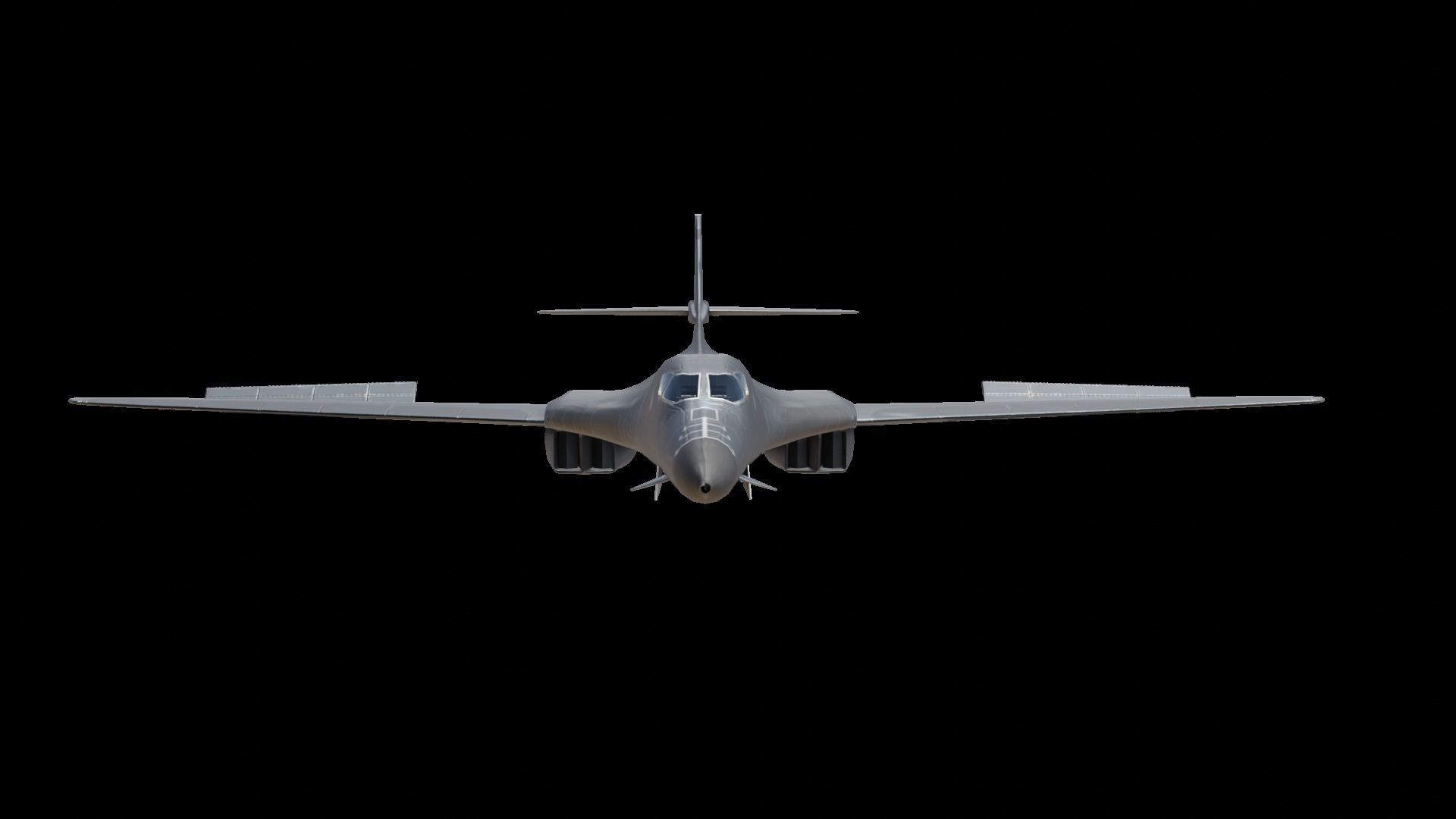 3D model Rockwell B-1 Lancer Heavy bomber VR / AR / low-poly | CGTrader