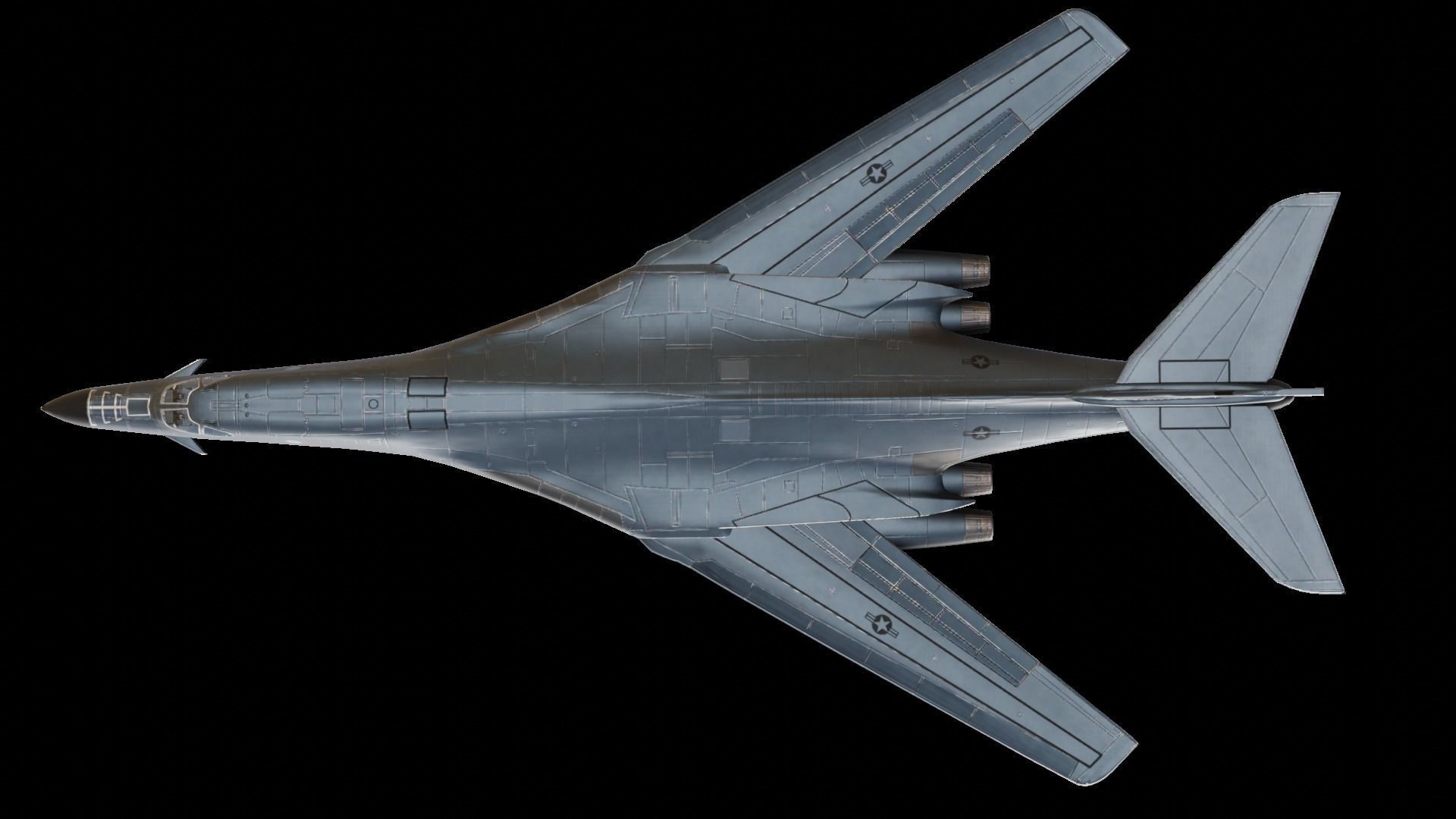 3D model Rockwell B-1 Lancer Heavy bomber VR / AR / low-poly | CGTrader