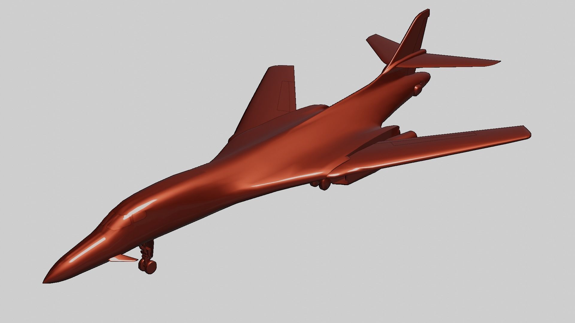 3D model Rockwell B-1 Lancer Heavy bomber VR / AR / low-poly | CGTrader