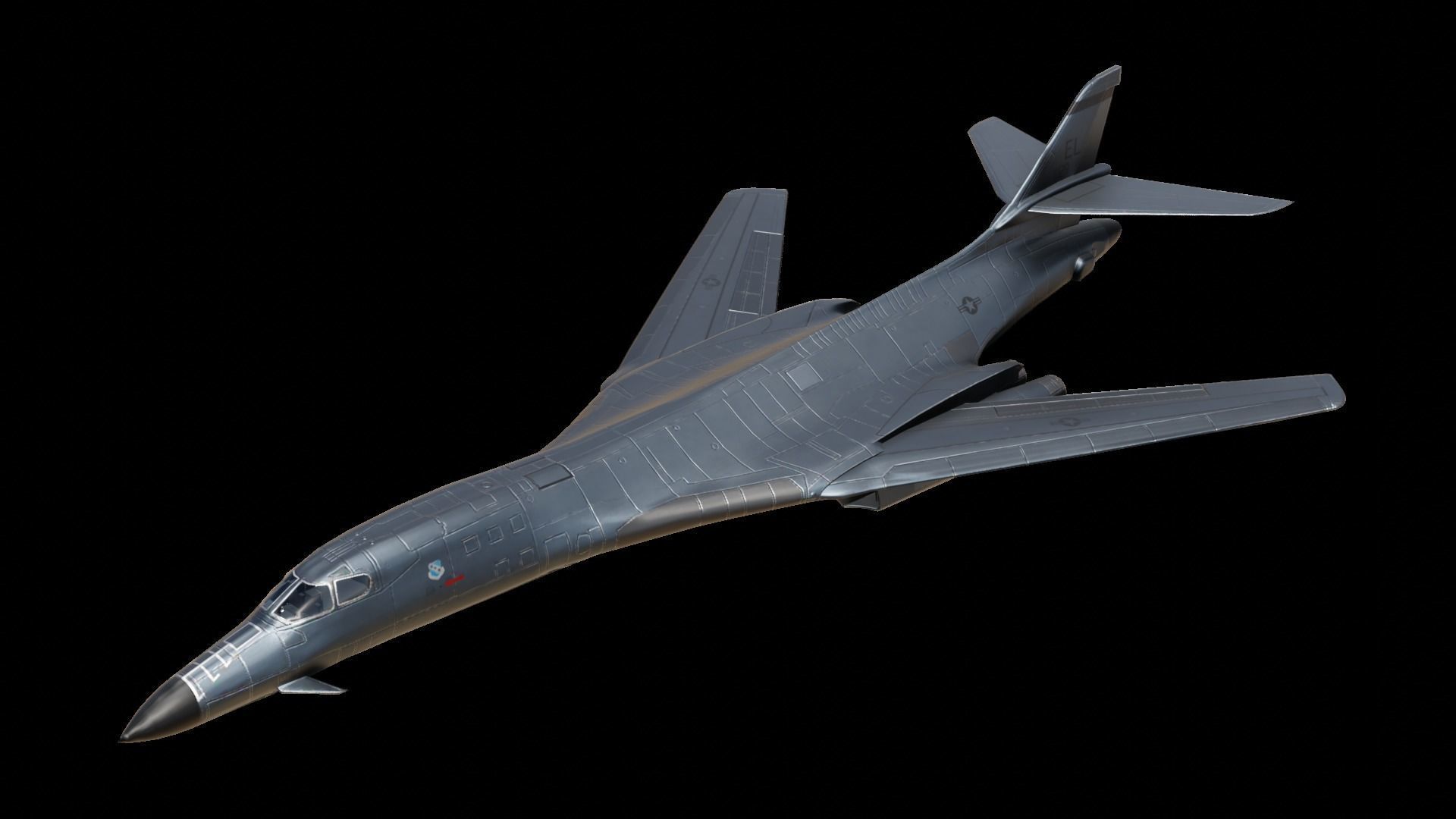 3D model Rockwell B-1 Lancer Heavy bomber VR / AR / low-poly | CGTrader