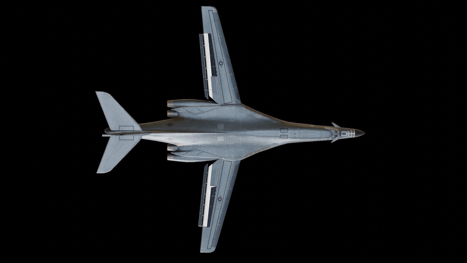 3D model Rockwell B-1 Lancer Heavy bomber VR / AR / low-poly | CGTrader