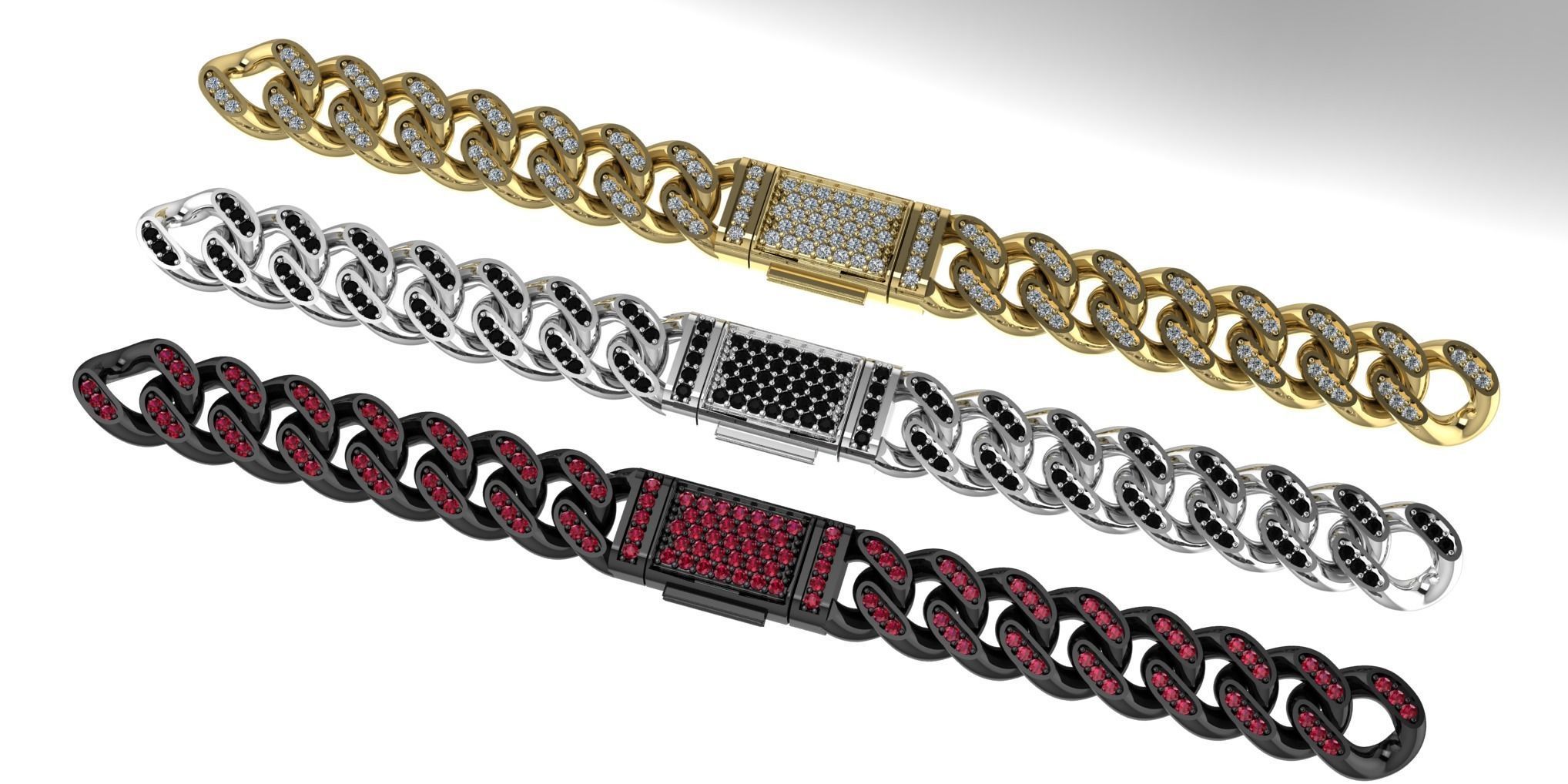 Cuban Link Chain 3D model 3D printable | CGTrader