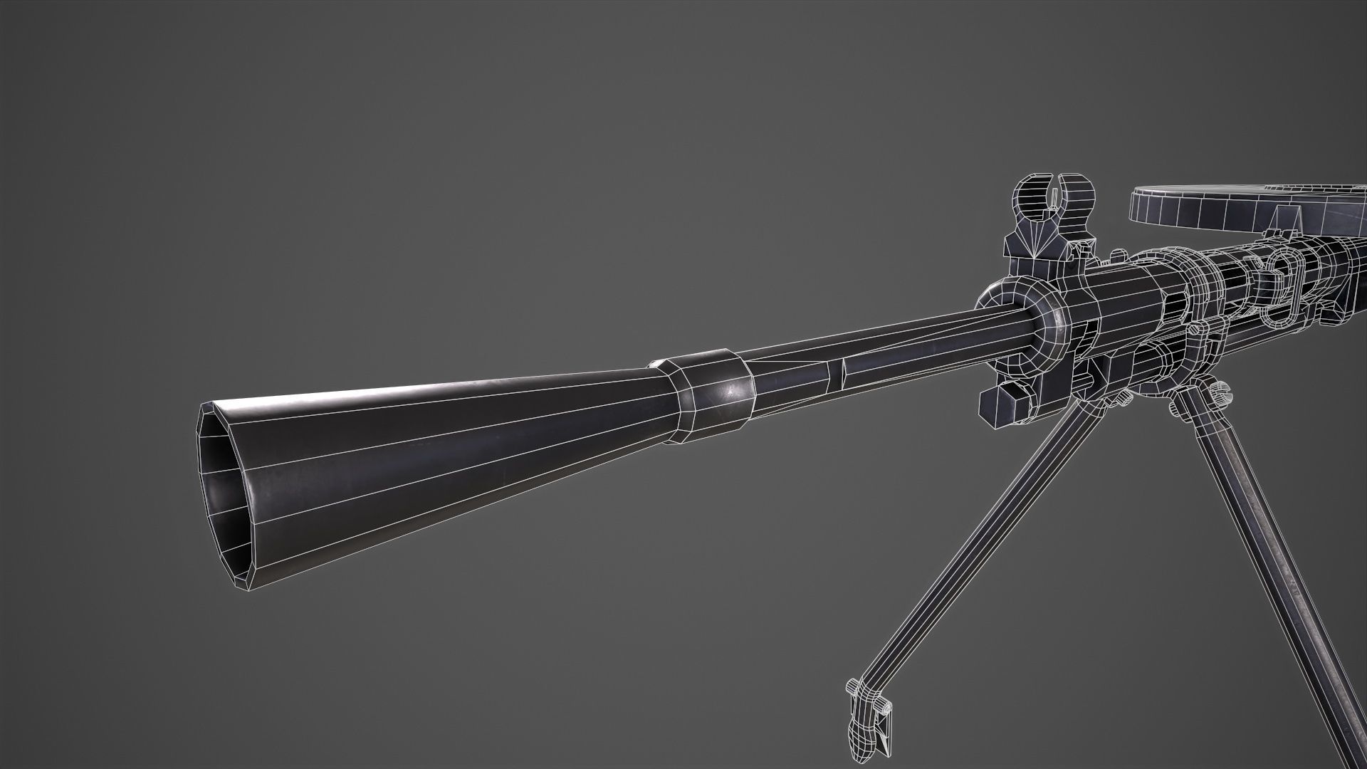 3D model DP-28 machine gun VR / AR / low-poly | CGTrader