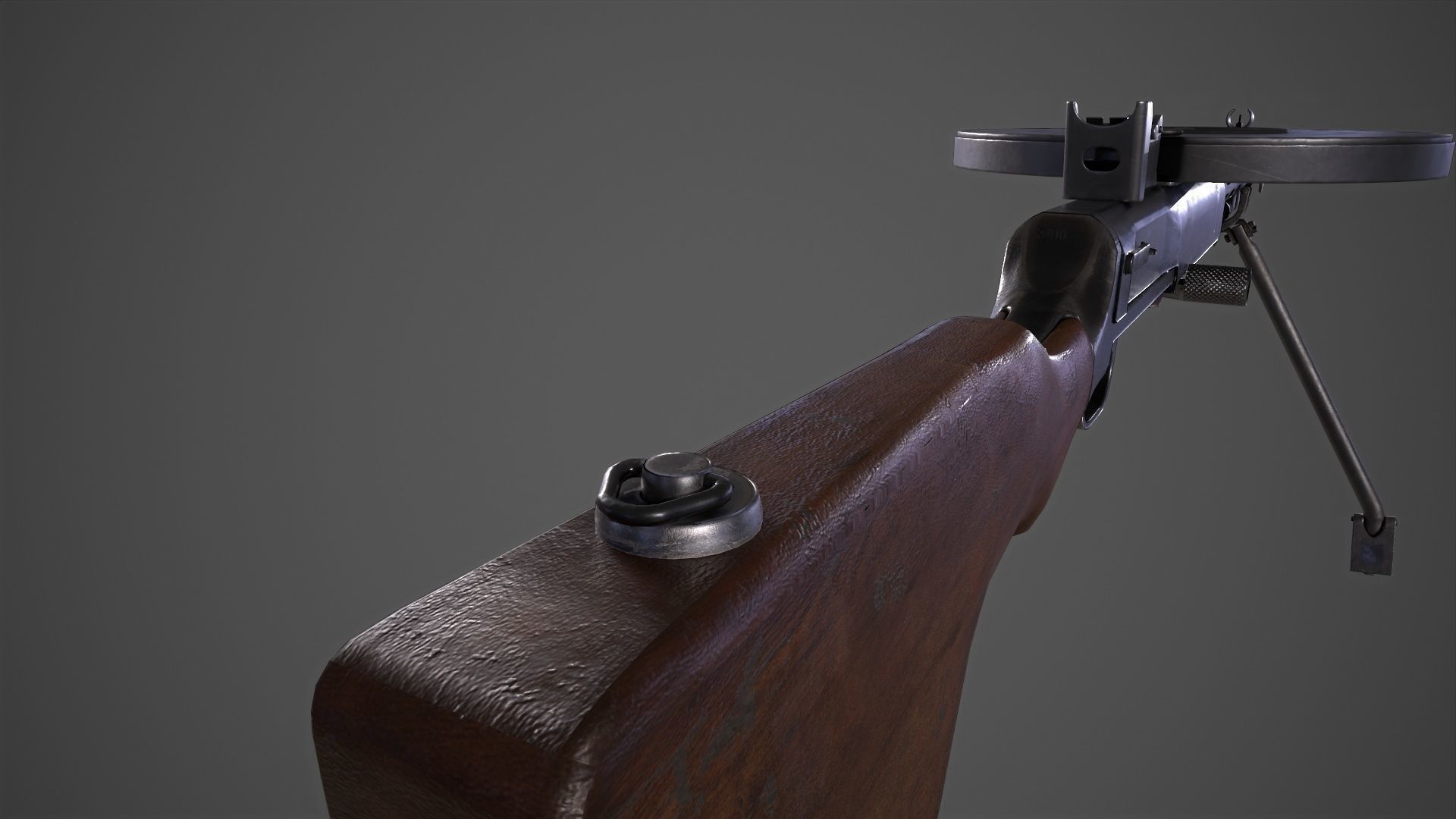 3D model DP-28 machine gun VR / AR / low-poly | CGTrader