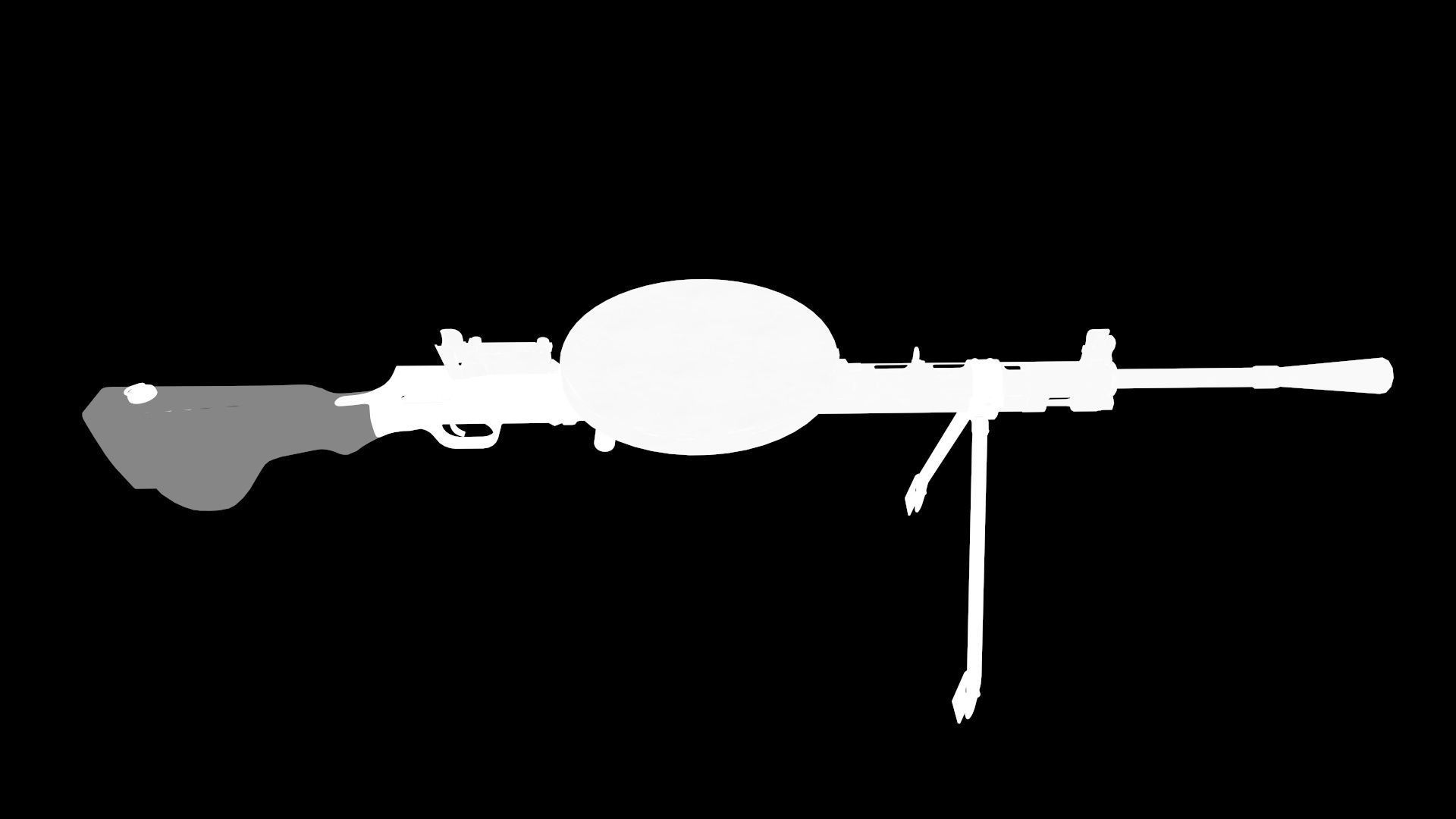 3D model DP-28 machine gun VR / AR / low-poly | CGTrader