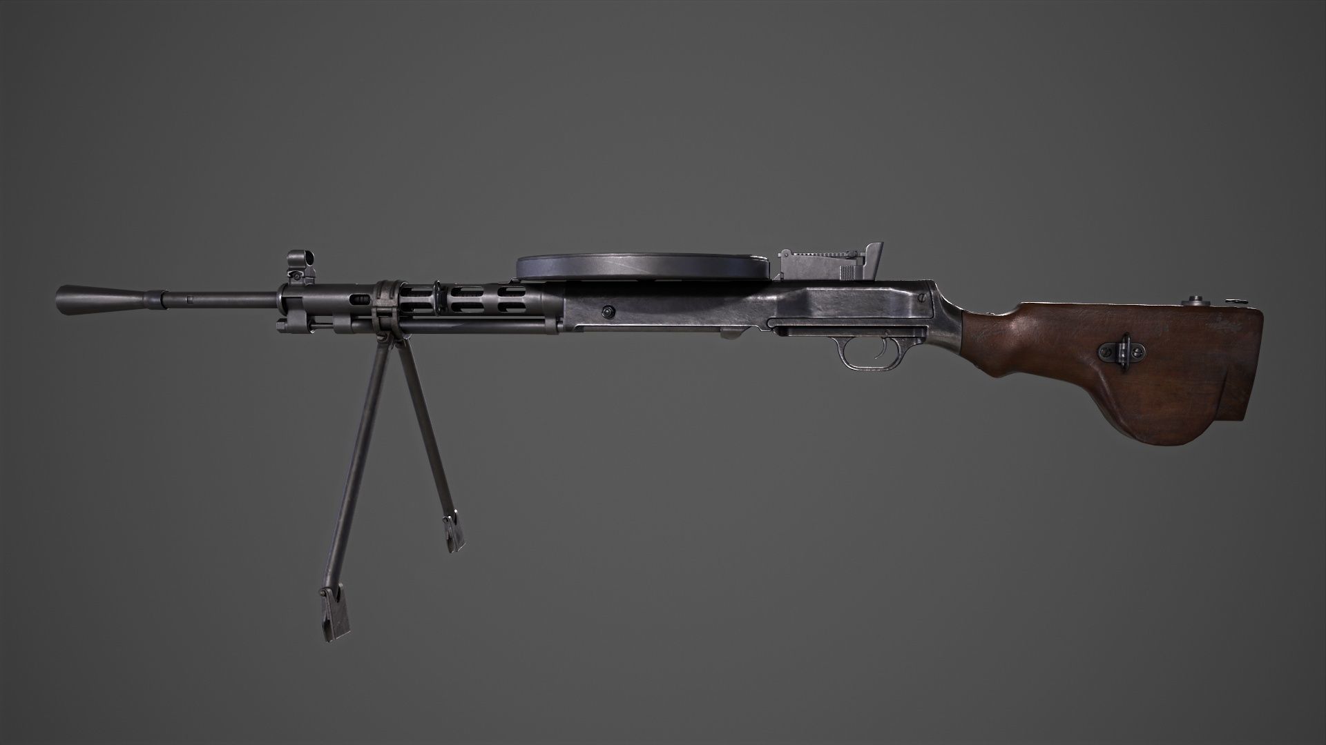 3D model DP-28 machine gun VR / AR / low-poly | CGTrader