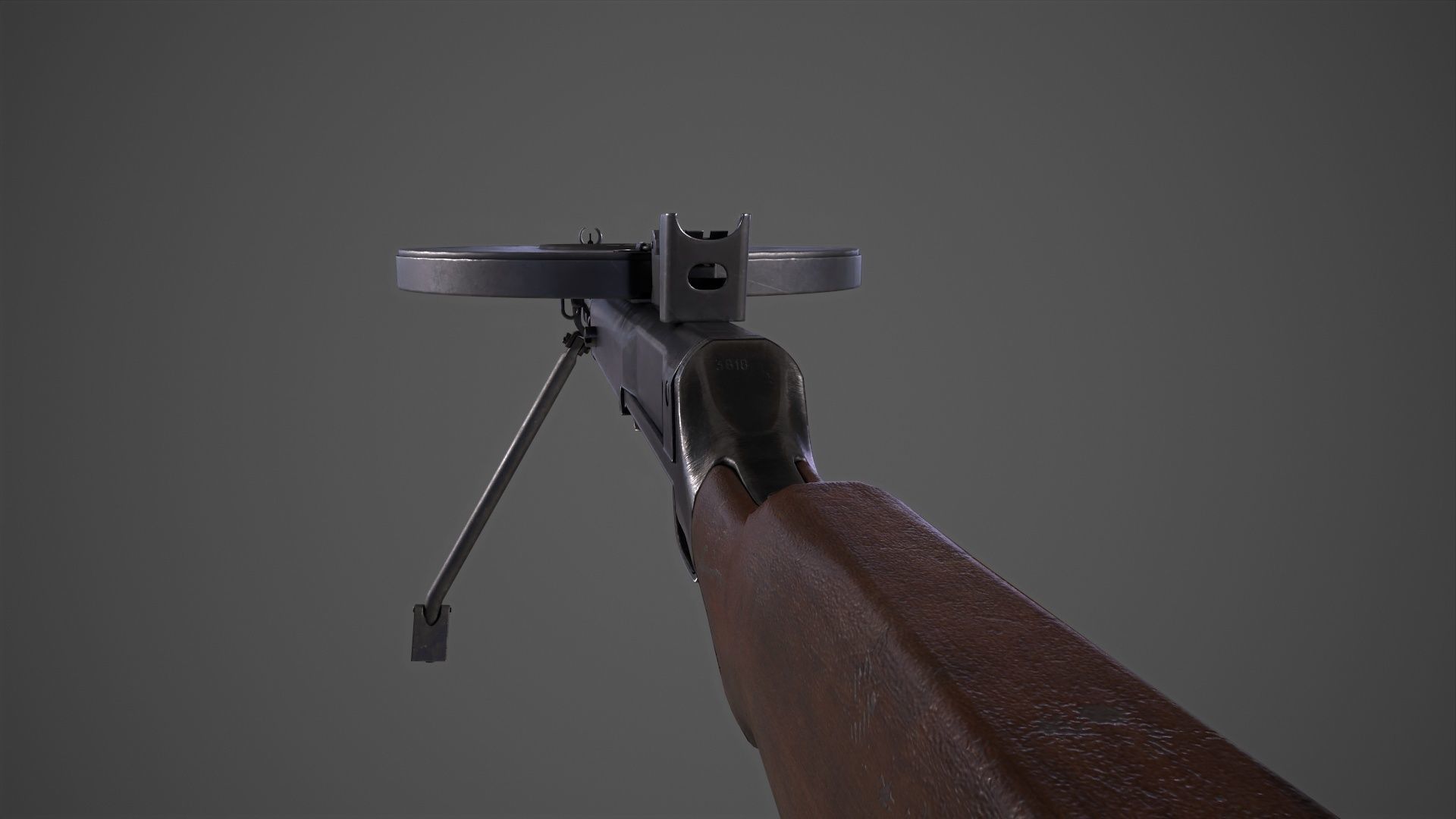 3D model DP-28 machine gun VR / AR / low-poly | CGTrader