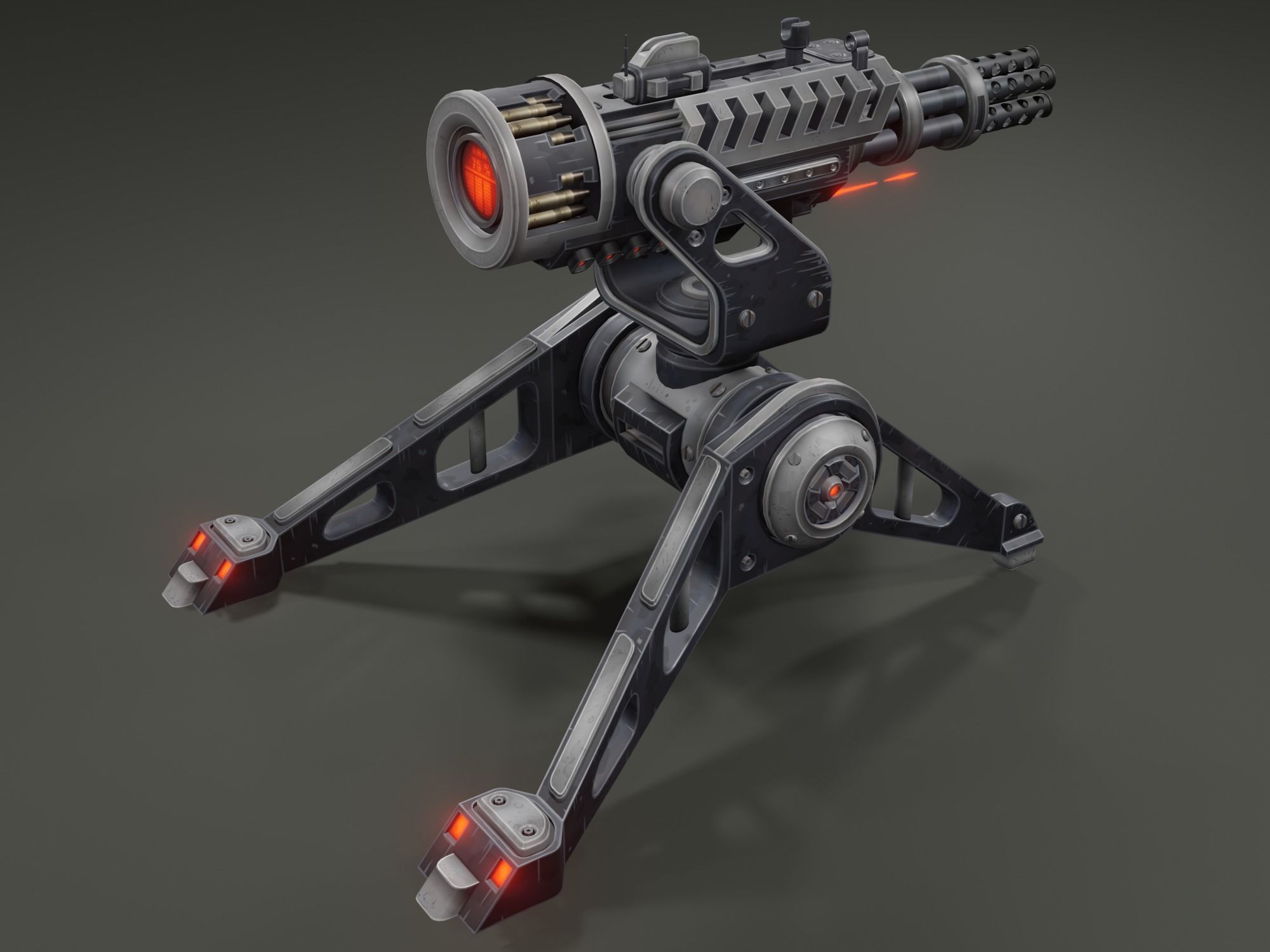3D model Stylized turret VR / AR / low-poly | CGTrader