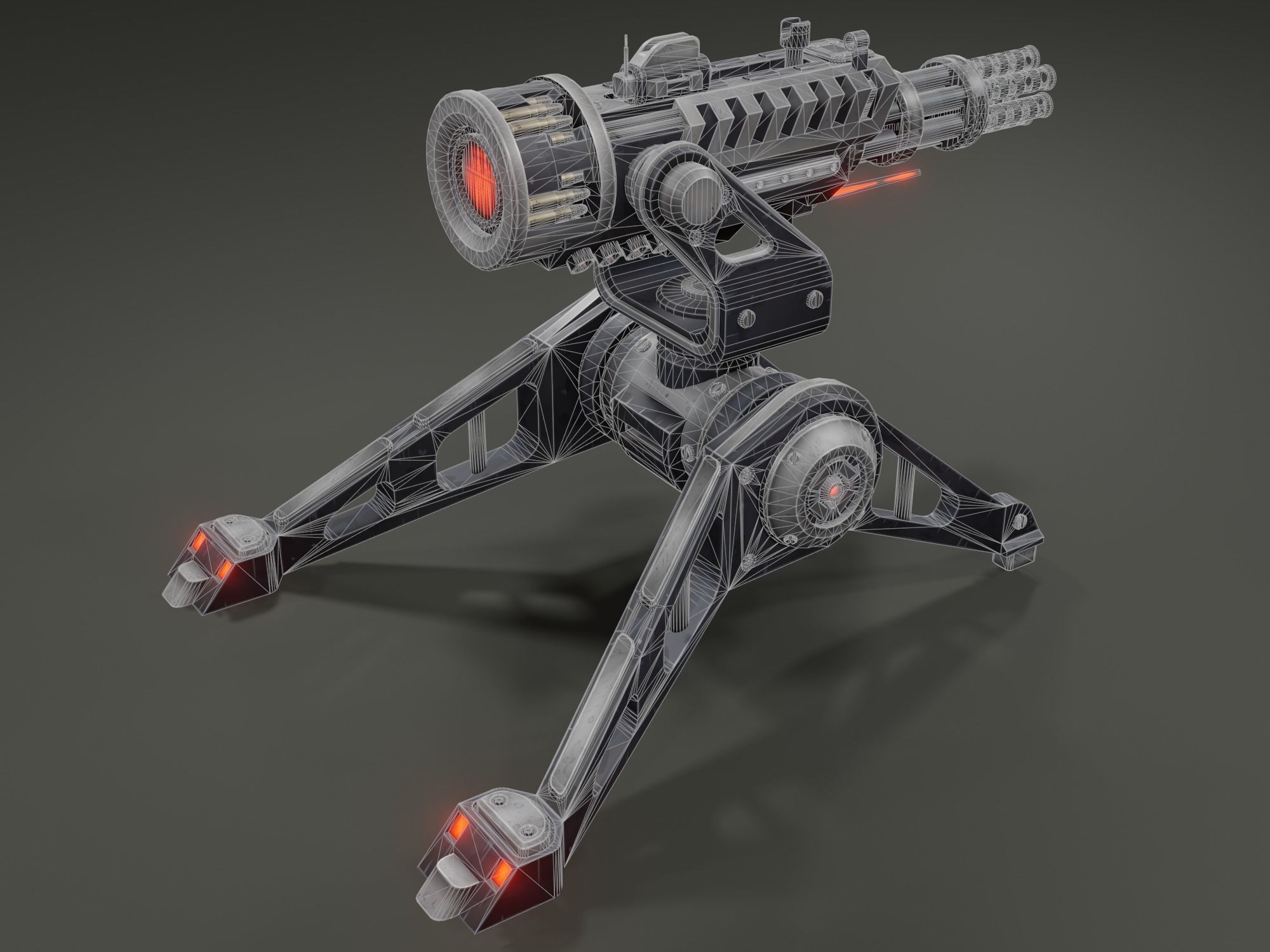 3D model Stylized turret VR / AR / low-poly | CGTrader