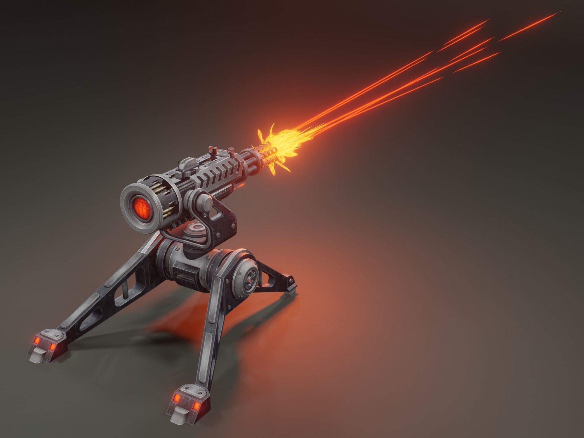 3D model Stylized turret VR / AR / low-poly | CGTrader