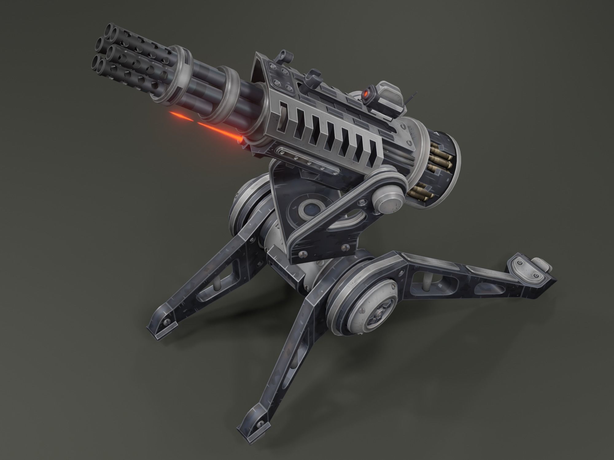 3D model Stylized turret VR / AR / low-poly | CGTrader