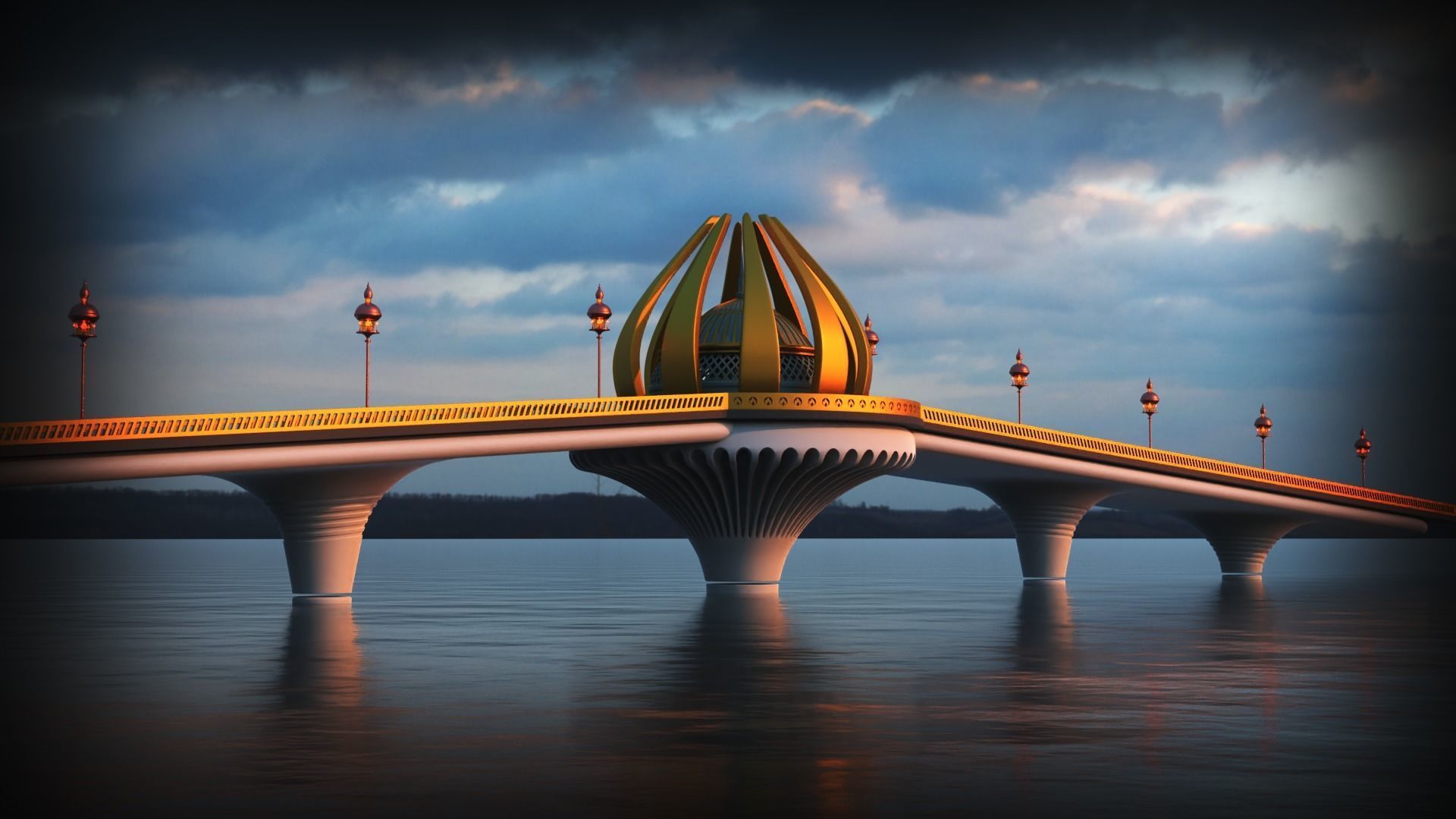 Fantasy Bridge 3D model | CGTrader