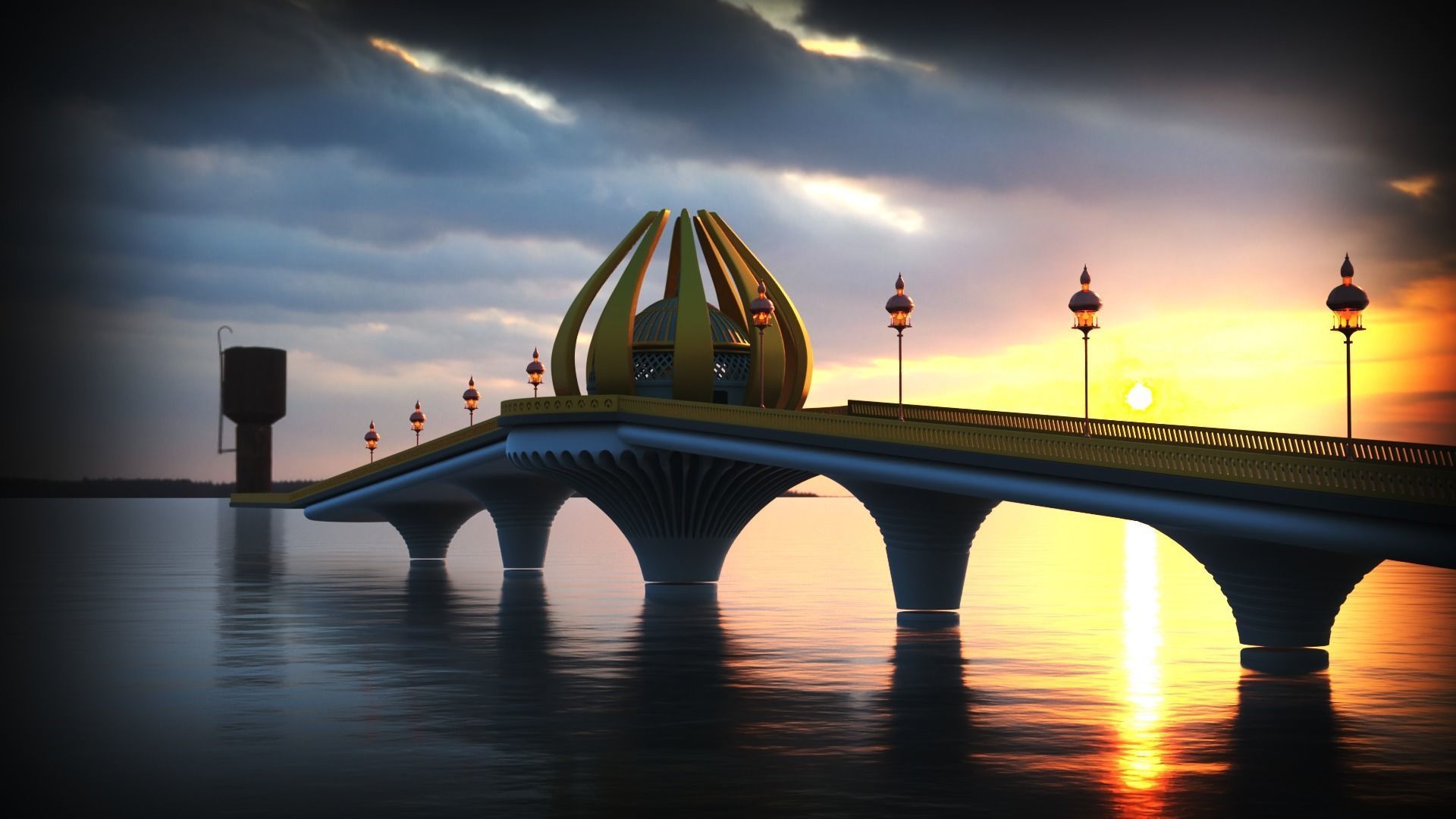 Fantasy Bridge 3D model | CGTrader