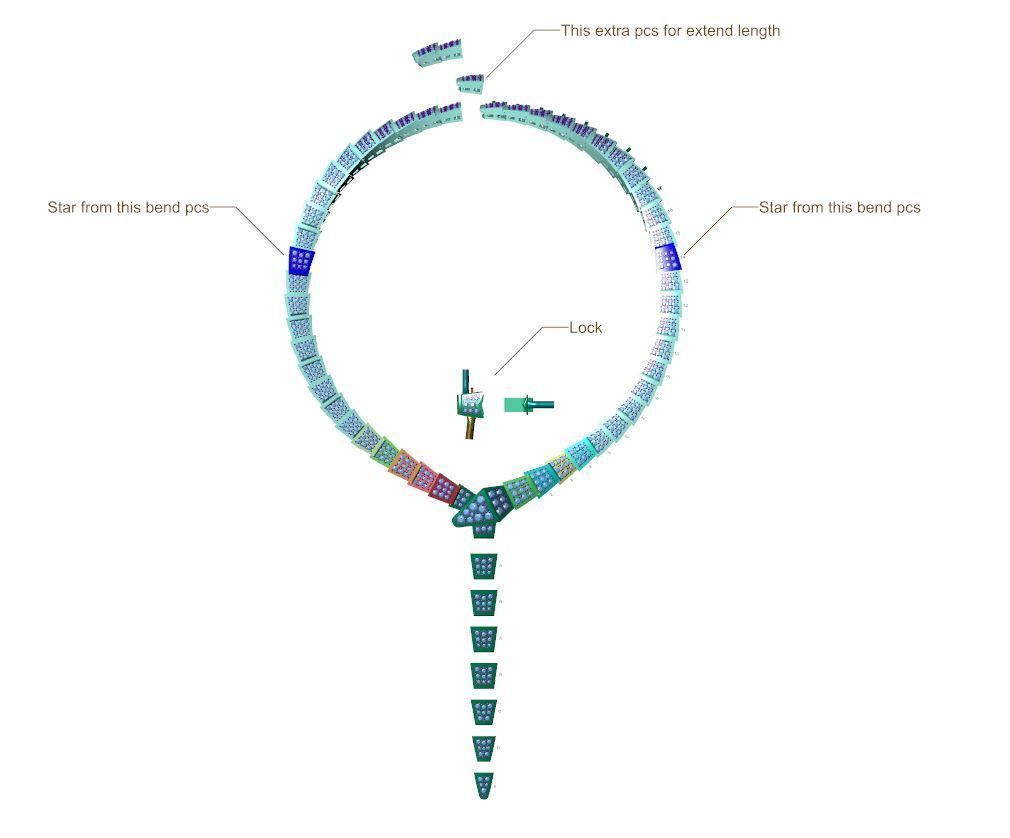 SERPENTI VIPER NECKLACE 3D model 3D printable | CGTrader