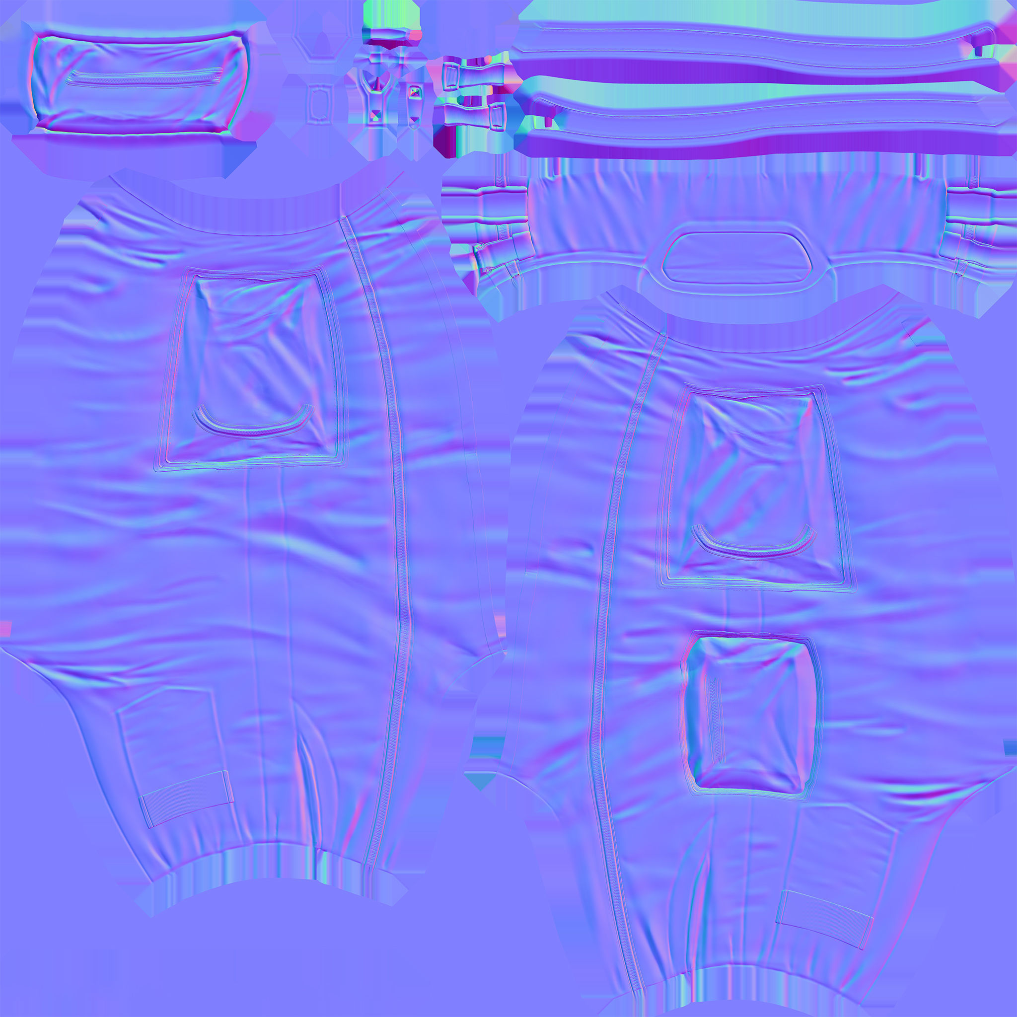 3d Model Female Blue Paratrooper E Dungaree Vr Ar Low Poly Cgtrader