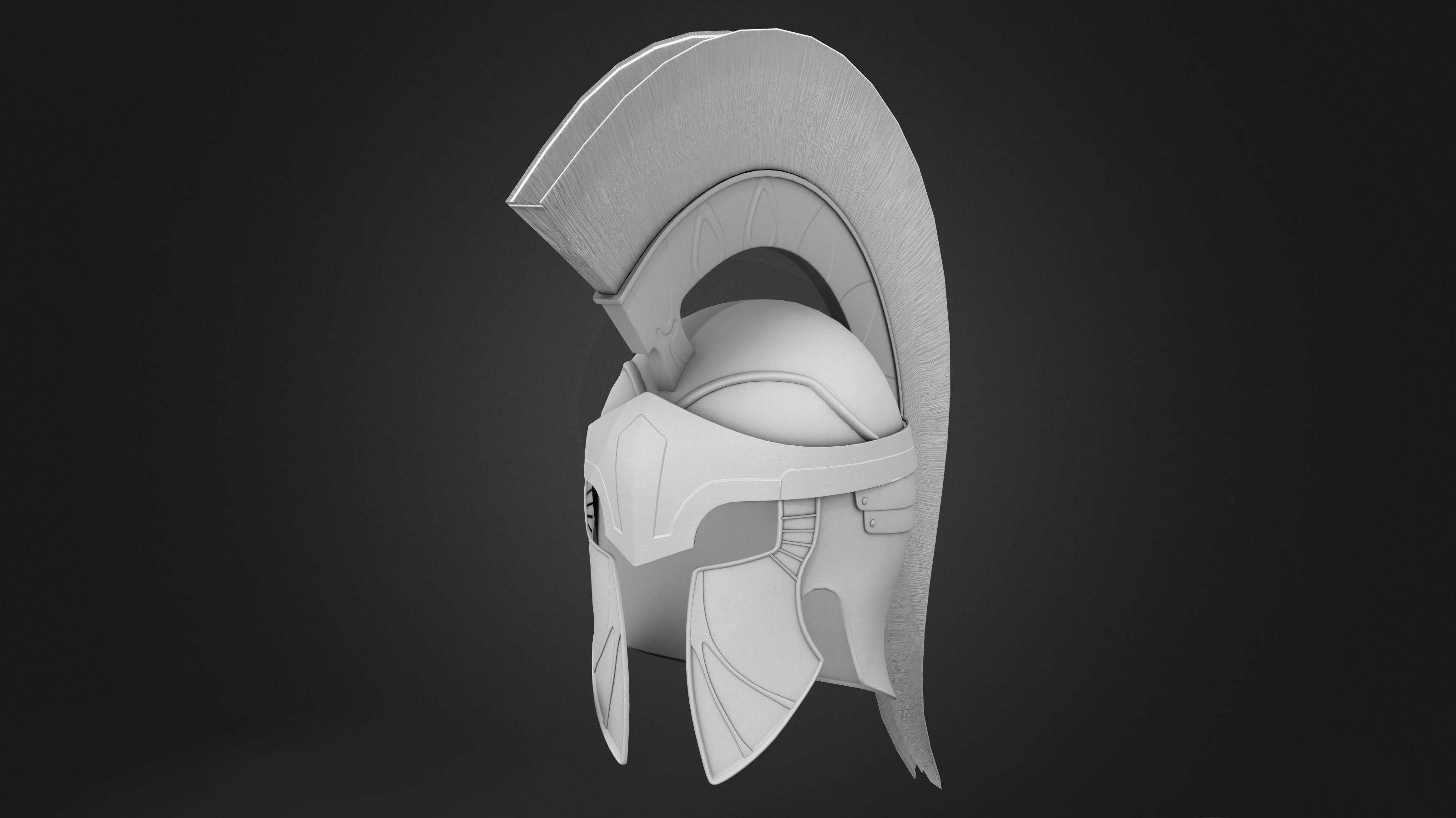 3D model Roman Soldier Horsehair Galea Helmet VR / AR / low-poly | CGTrader