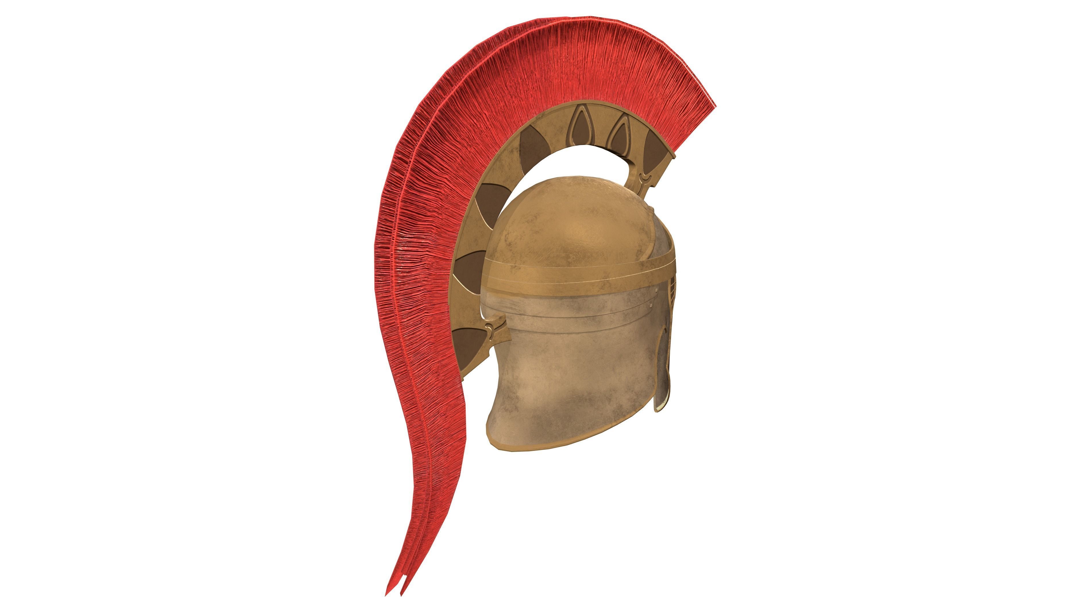 3D model Roman Soldier Horsehair Galea Helmet VR / AR / low-poly | CGTrader