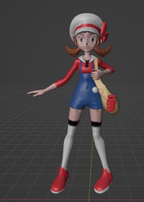 pokemon trainer Lyra 3D model 3D printable | CGTrader