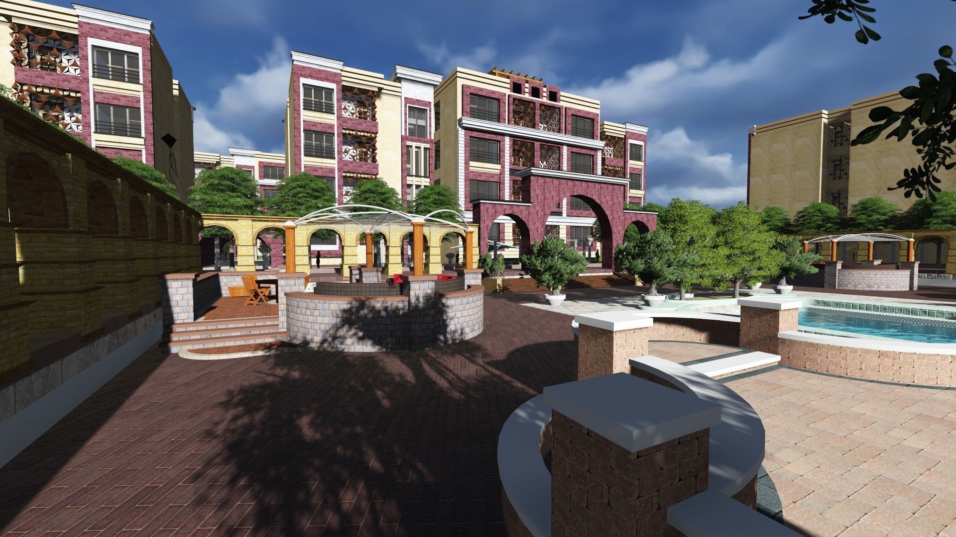 Exterior Design of Building 3D model | CGTrader