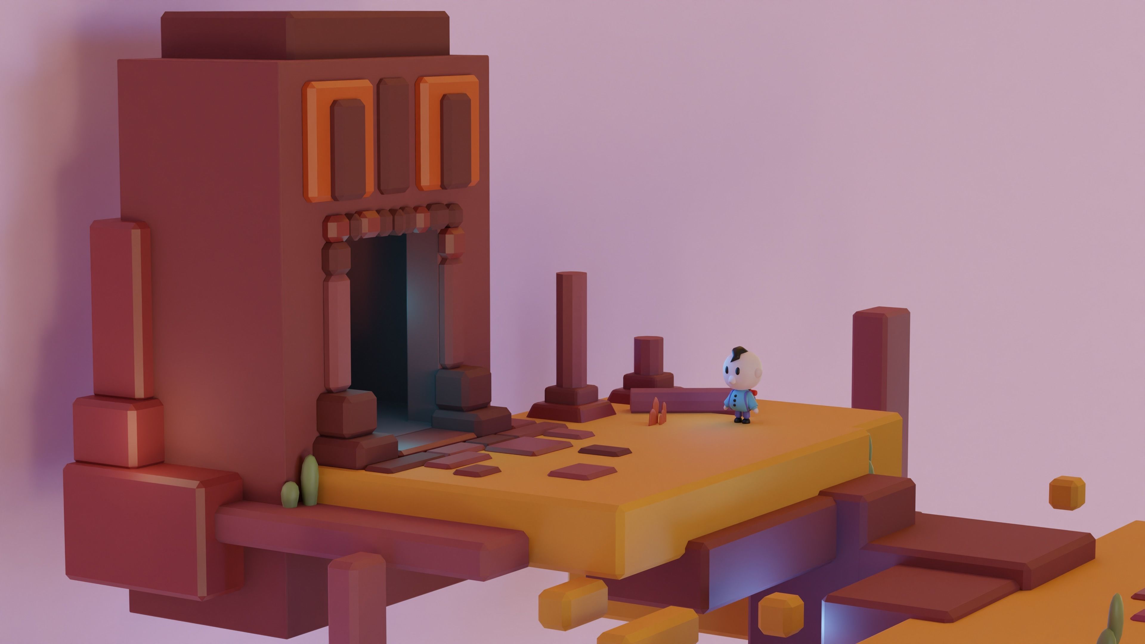 3D model Low poly Desert Landscape Assets VR / AR / low-poly | CGTrader