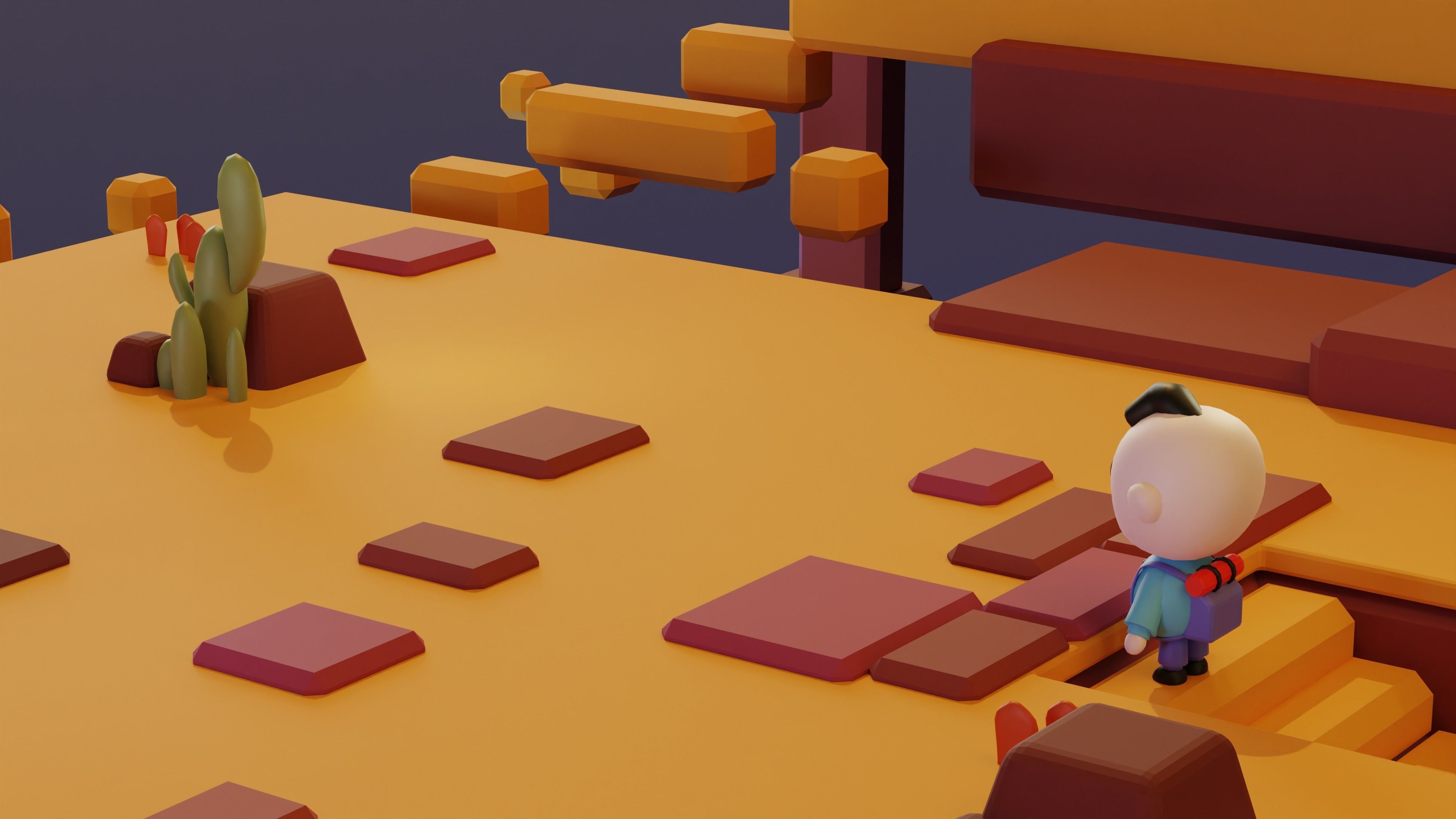 3D model Low poly Desert Landscape Assets VR / AR / low-poly | CGTrader