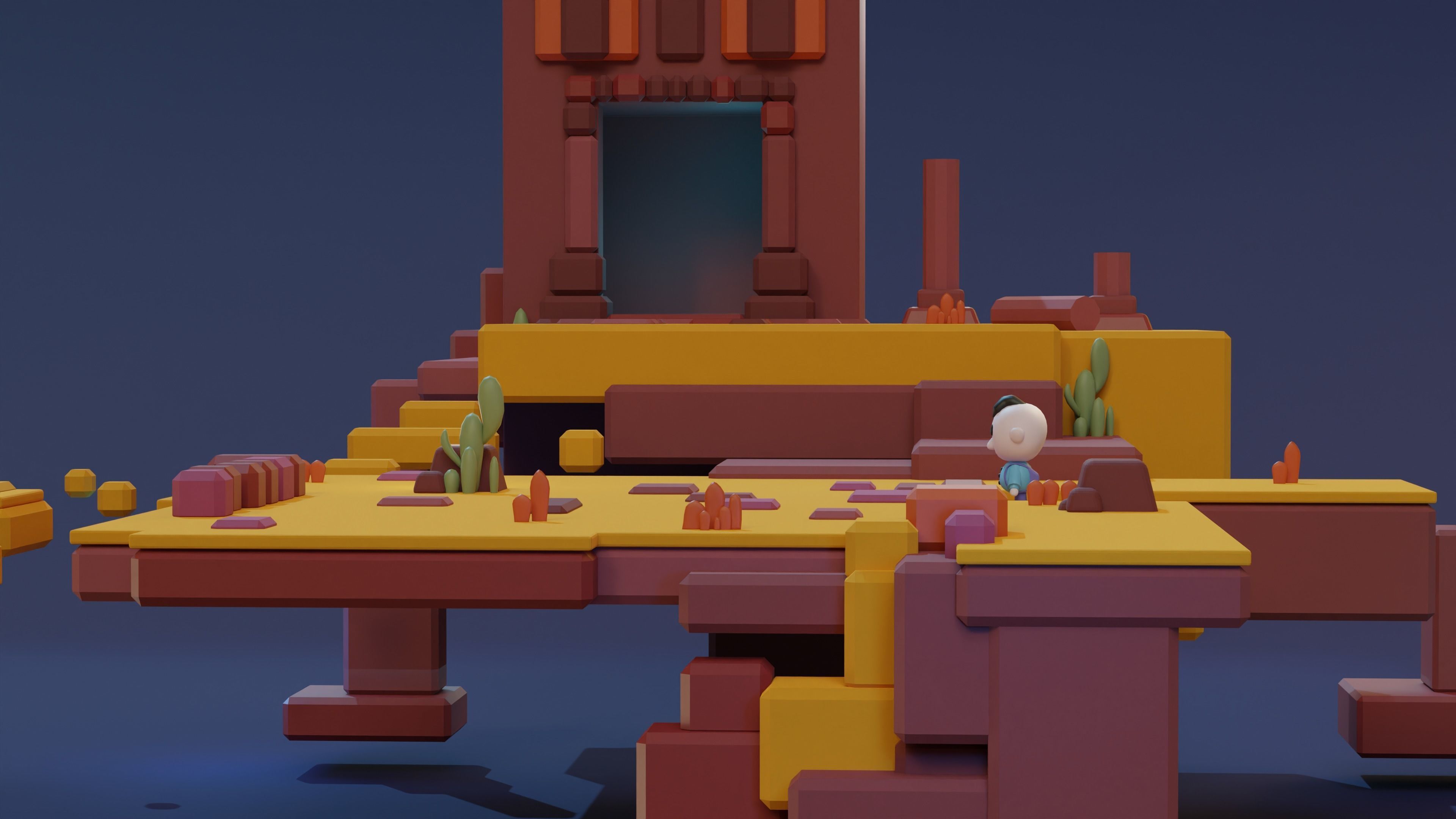 3D model Low poly Desert Landscape Assets VR / AR / low-poly | CGTrader