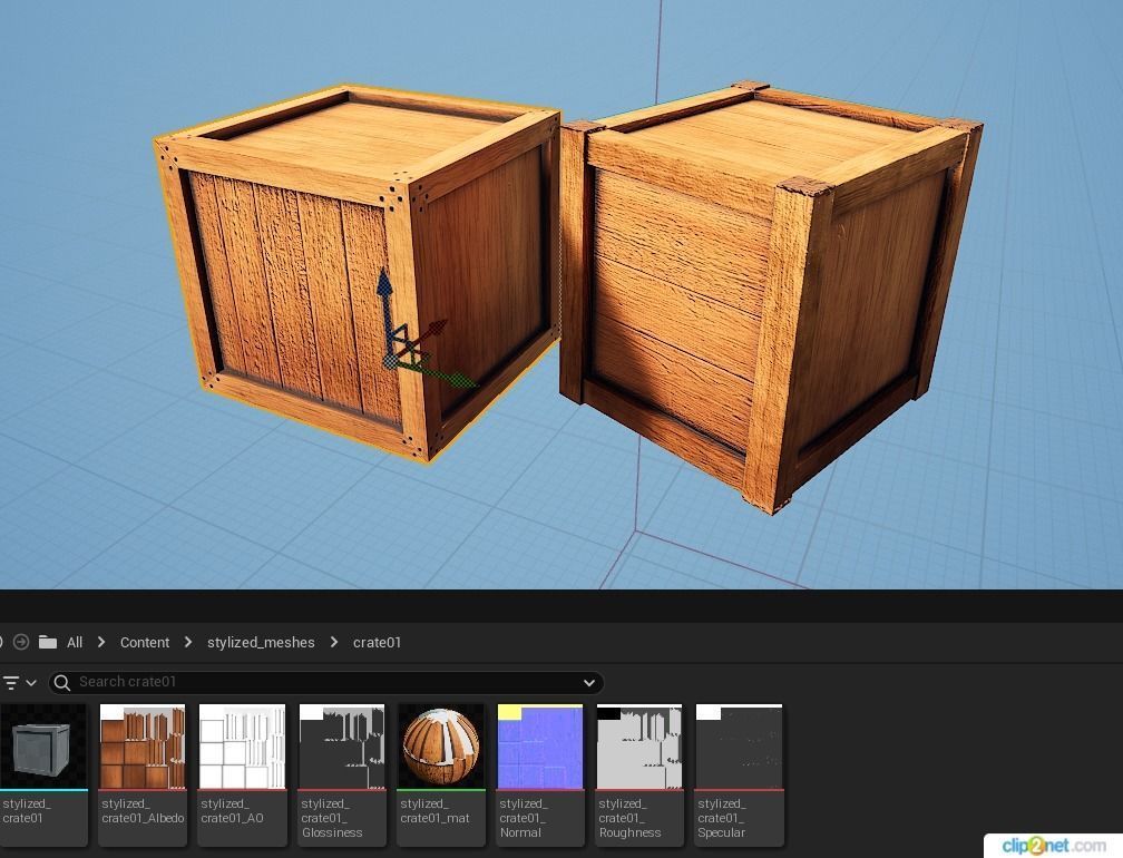 3D model Stylized Low Poly Crates VR / AR / low-poly | CGTrader
