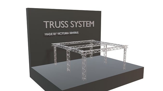 Truss system 3D model | CGTrader