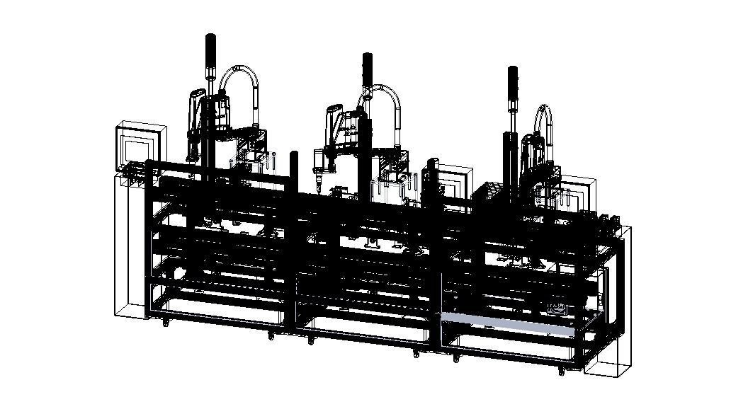 Assembly Line of Power Inverter 3D model rigged | CGTrader