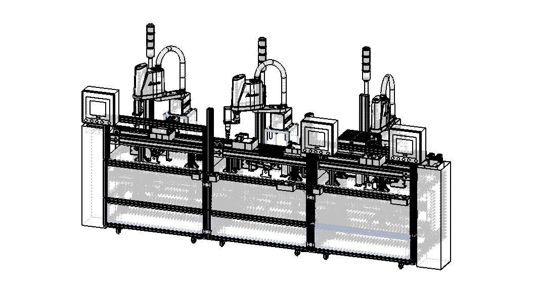 Assembly Line of Power Inverter 3D model rigged | CGTrader