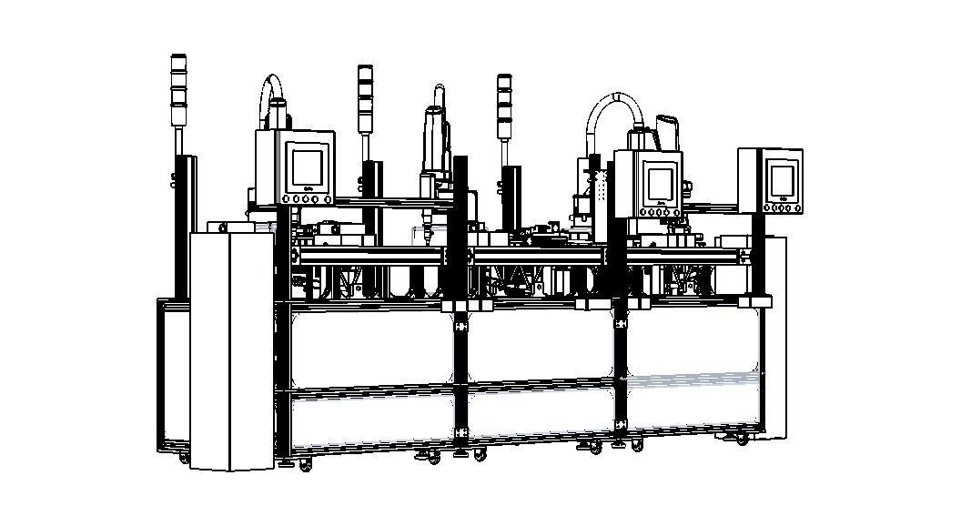 Assembly Line of Power Inverter 3D model rigged | CGTrader