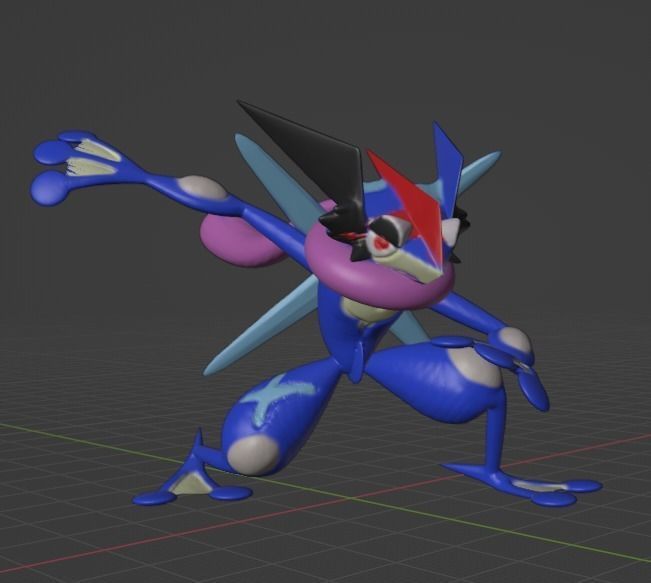 ash Greninja 3D model 3D printable | CGTrader