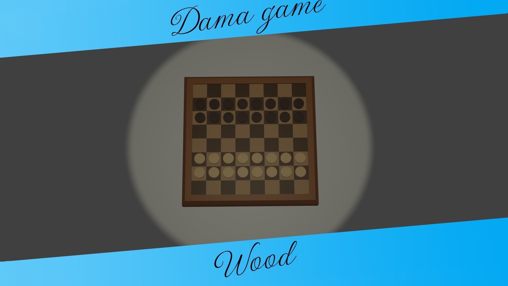 dama game 3D model free 3D model | CGTrader