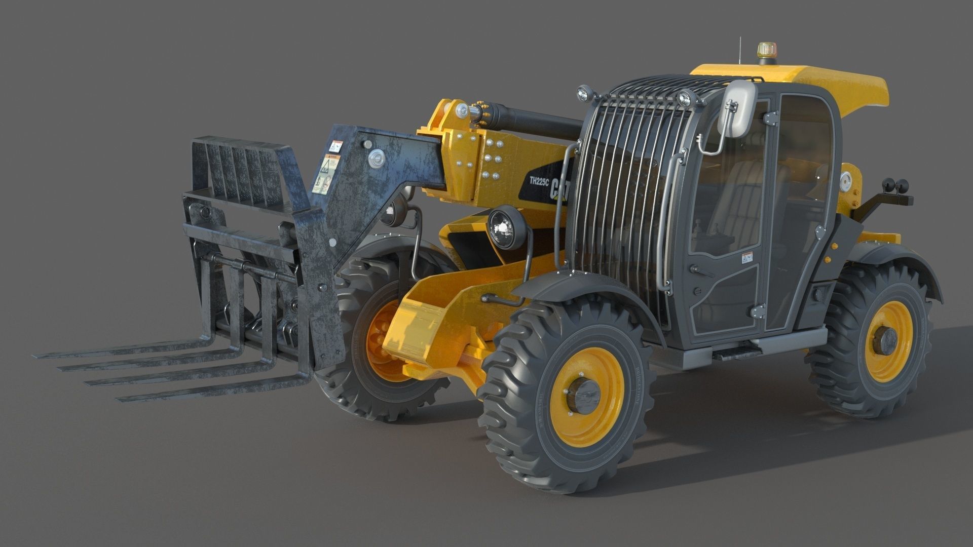 Caterpillar Cat Telehandler TH255C 3D model | CGTrader