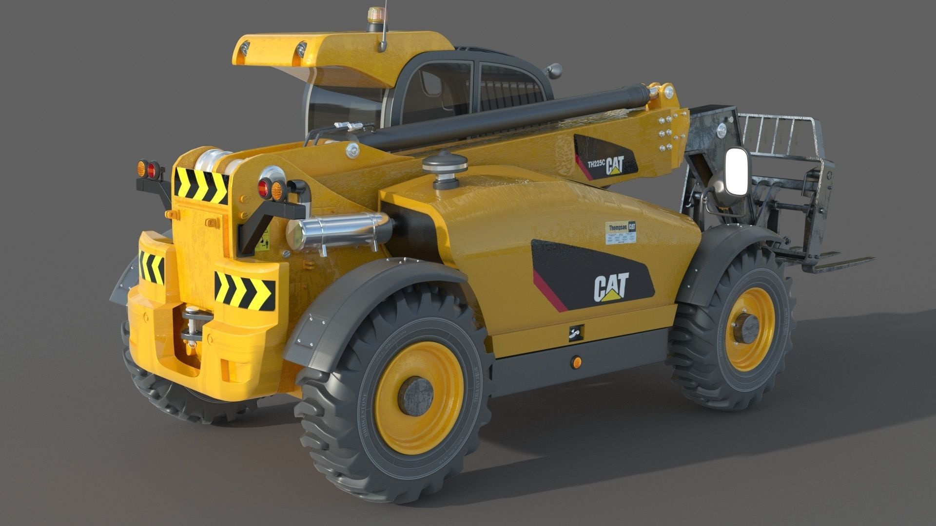 Caterpillar Cat Telehandler TH255C 3D model | CGTrader