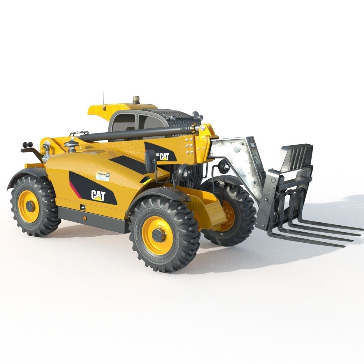 Caterpillar Cat Telehandler TH255C 3D model | CGTrader