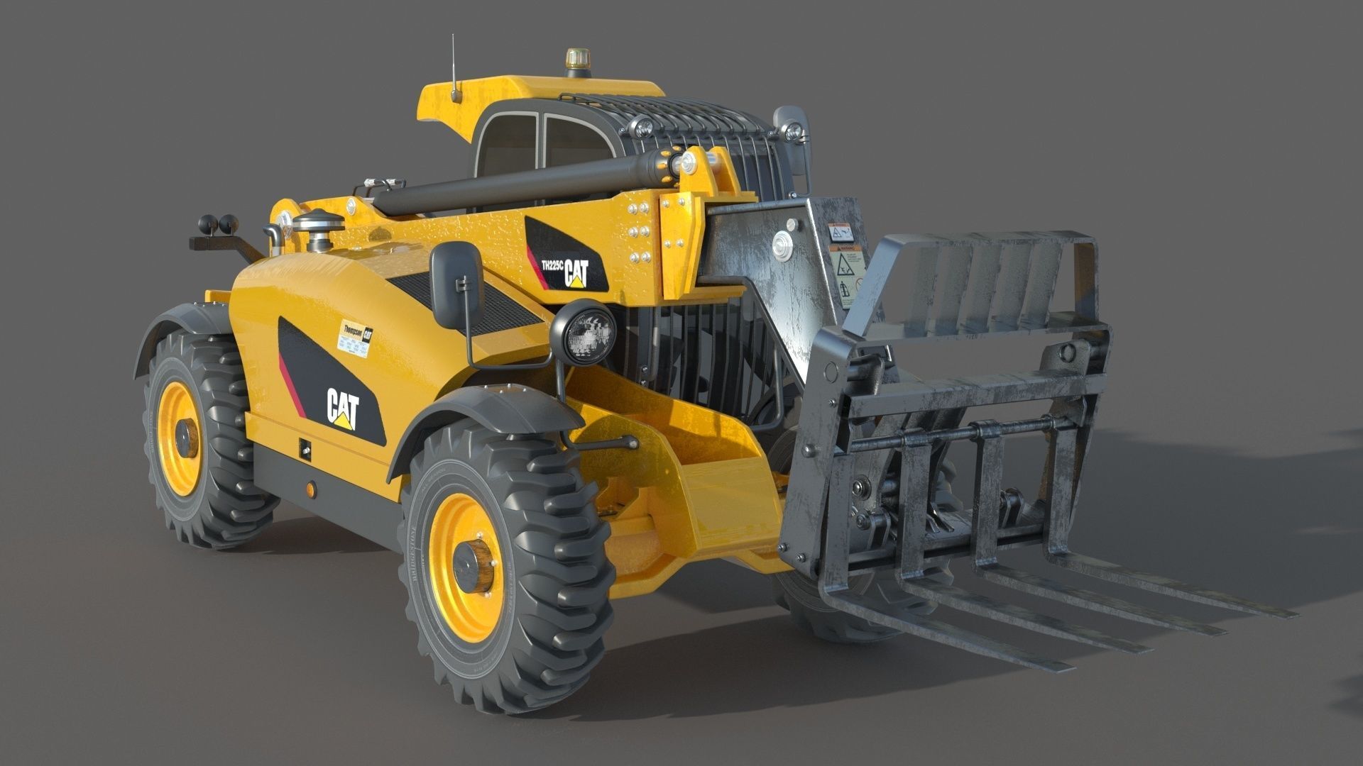 Caterpillar Cat Telehandler TH255C 3D model | CGTrader