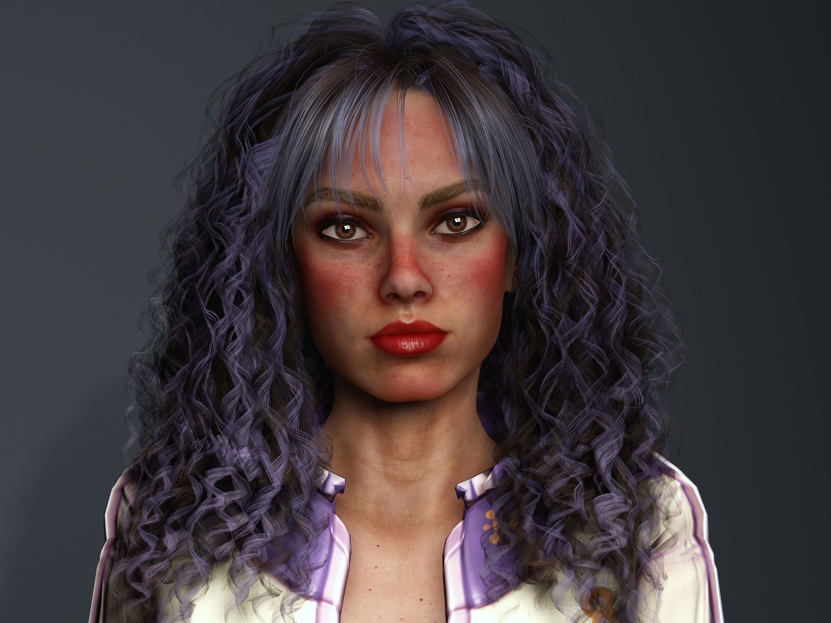 3D model Viola-Female Character VR / AR / low-poly | CGTrader