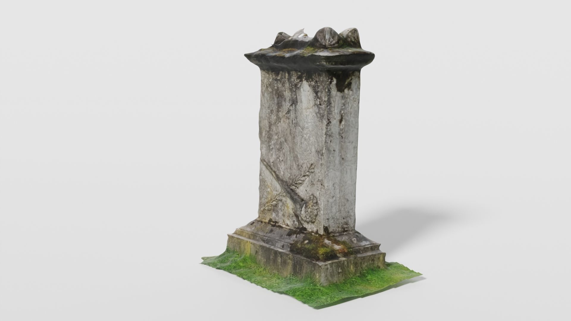 Historical cemetery headstone photoscan 3D model | CGTrader