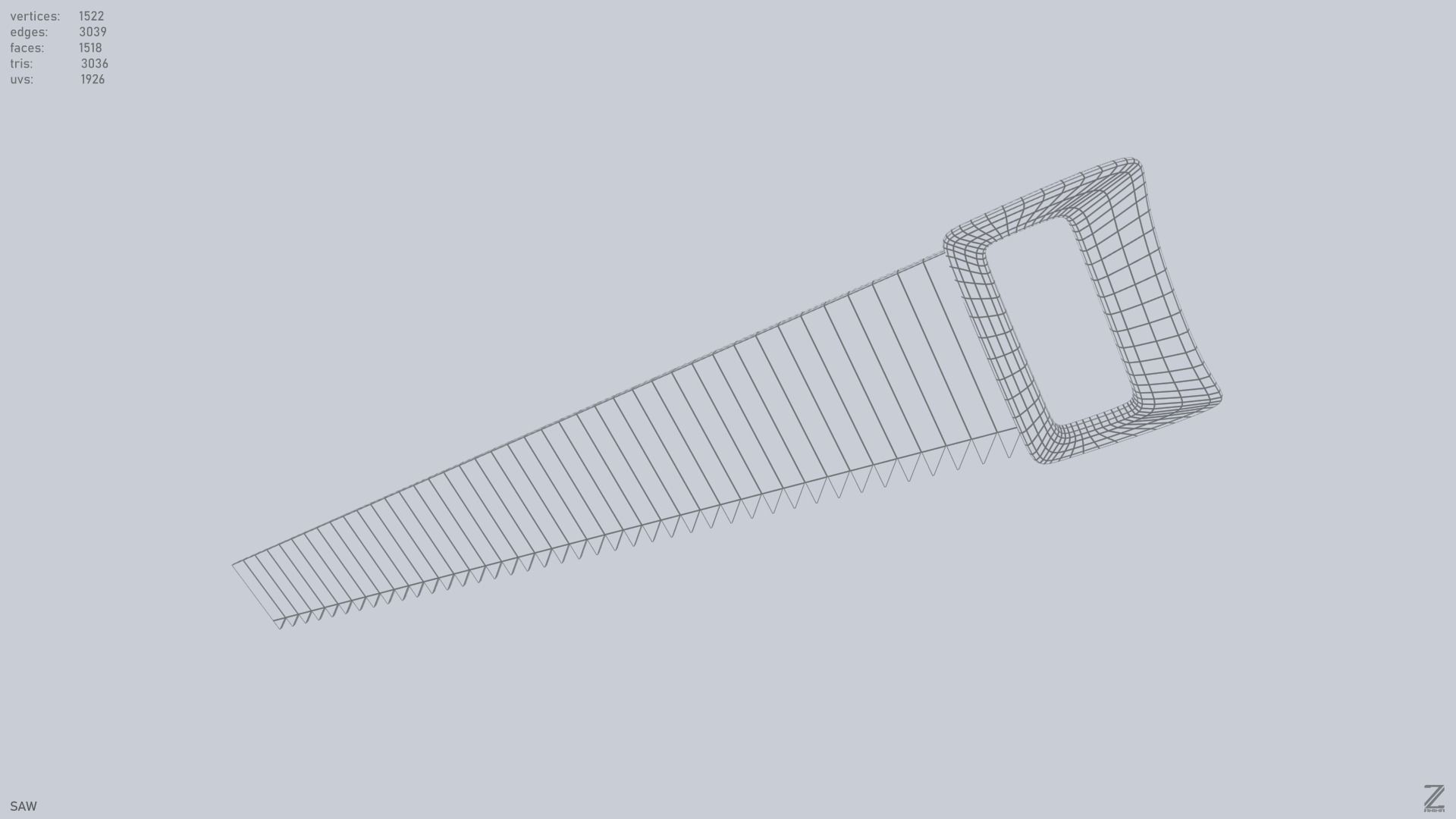 3D model Farm saw VR / AR / low-poly | CGTrader